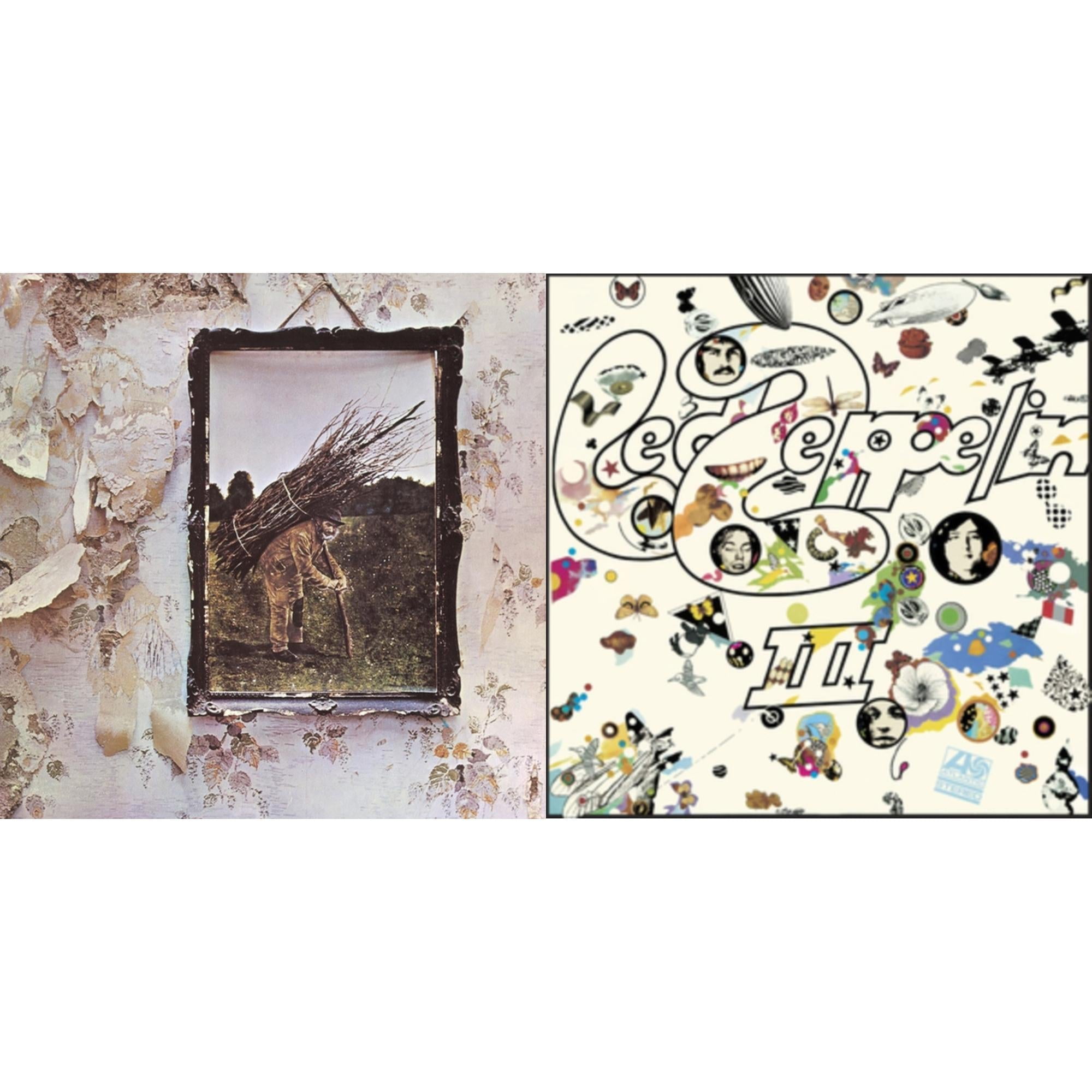 Led Zeppelin Iv (Clear LP Vinyl/180G) (Atl75) & Led Zeppelin Iii ...