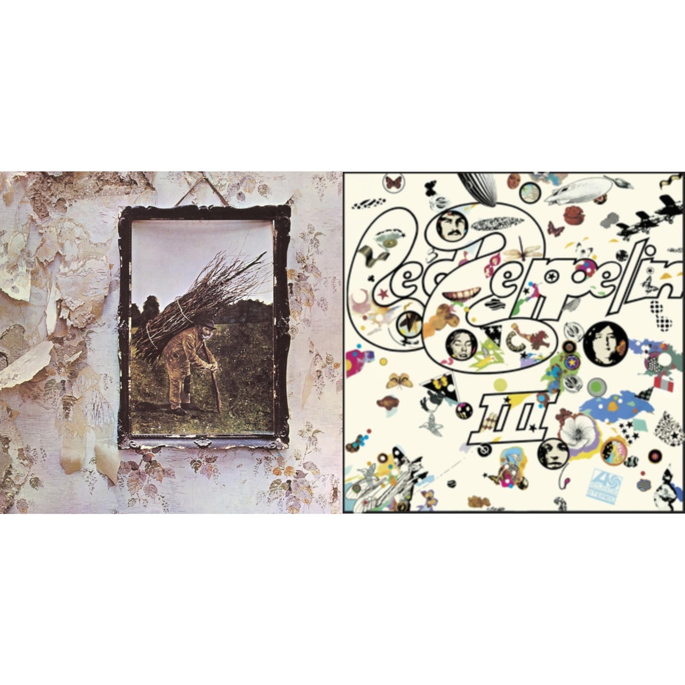 Led Zeppelin Iv (Clear LP Vinyl/180G) (Atl75) & Led Zeppelin Iii ...