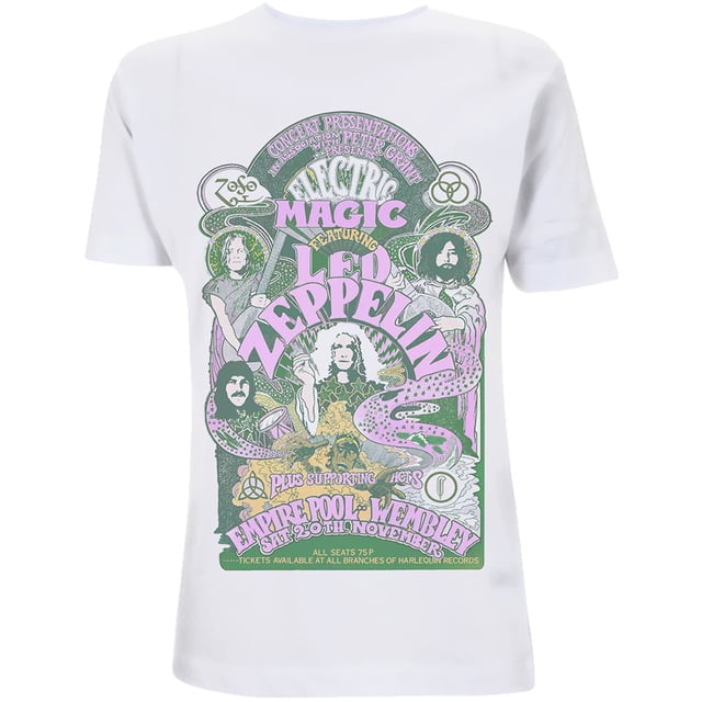 Led Zeppelin Ladies T-Shirt: Electric Magic (Medium) - Walmart Business ...