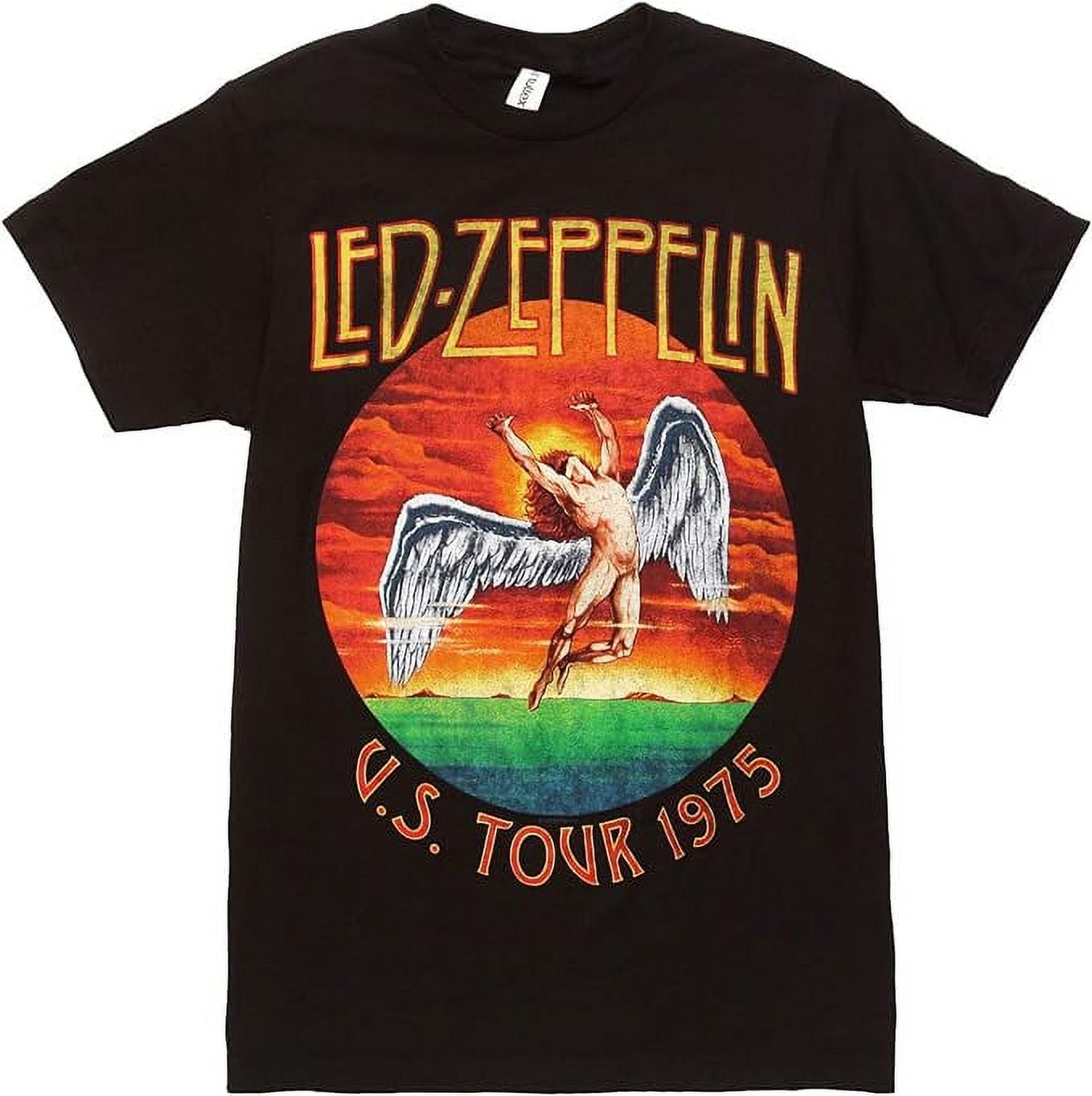 Led Zeppelin Men's USA Tour '75 T-Shirt Large | Officially Licensed ...
