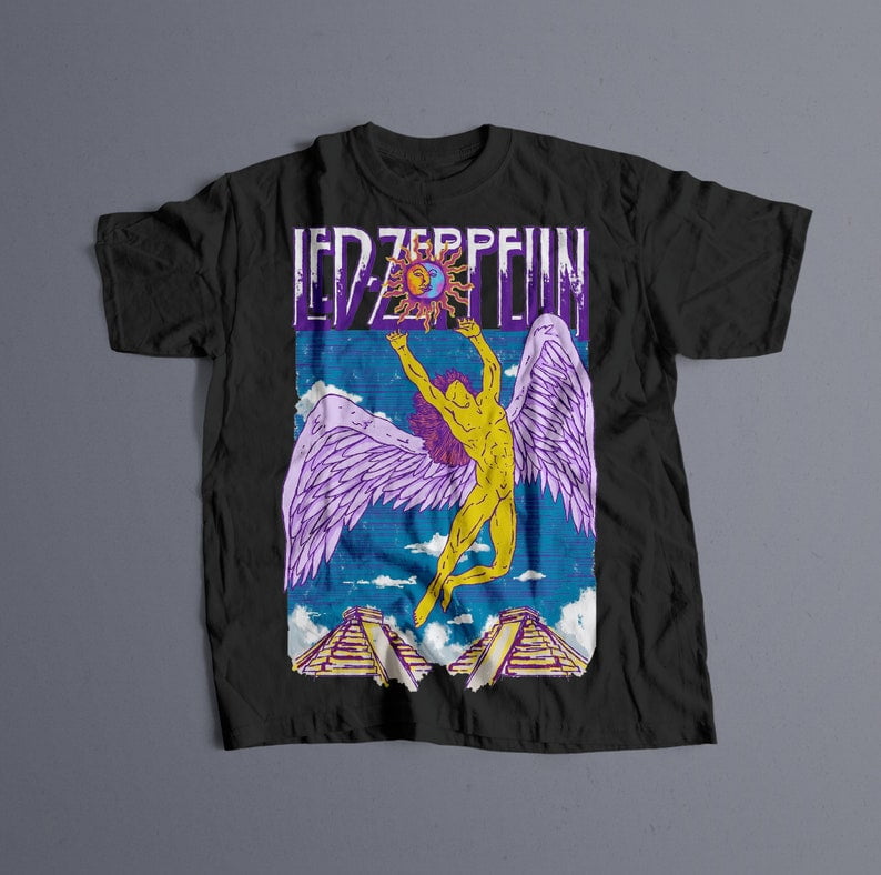 Led Zeppelin shirt, Led Zeppelin Graphic Tee, Zeppelin Merch, Rap Shirt ...