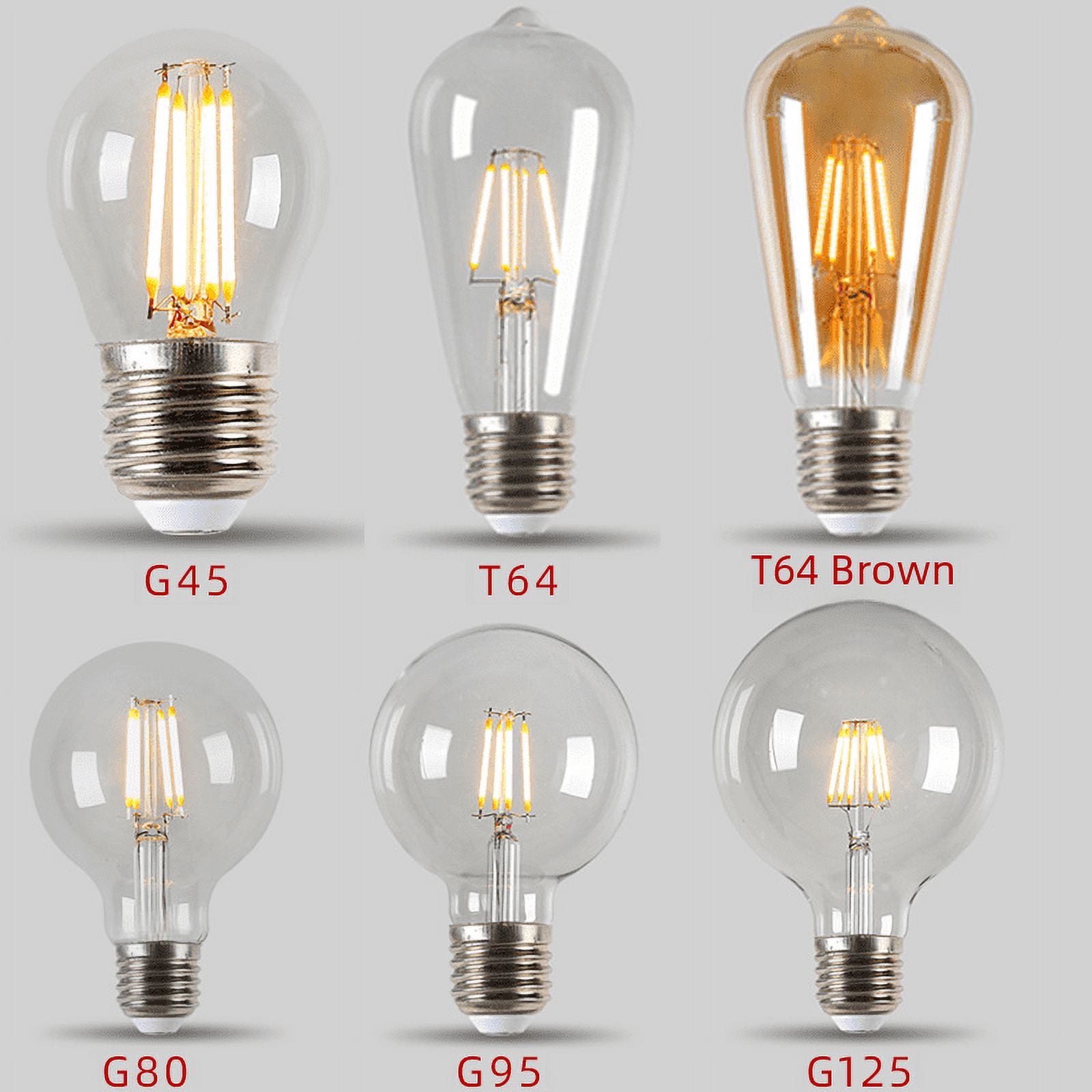 Led filament light ST64 light bulb edison light bulb creative tungsten ...