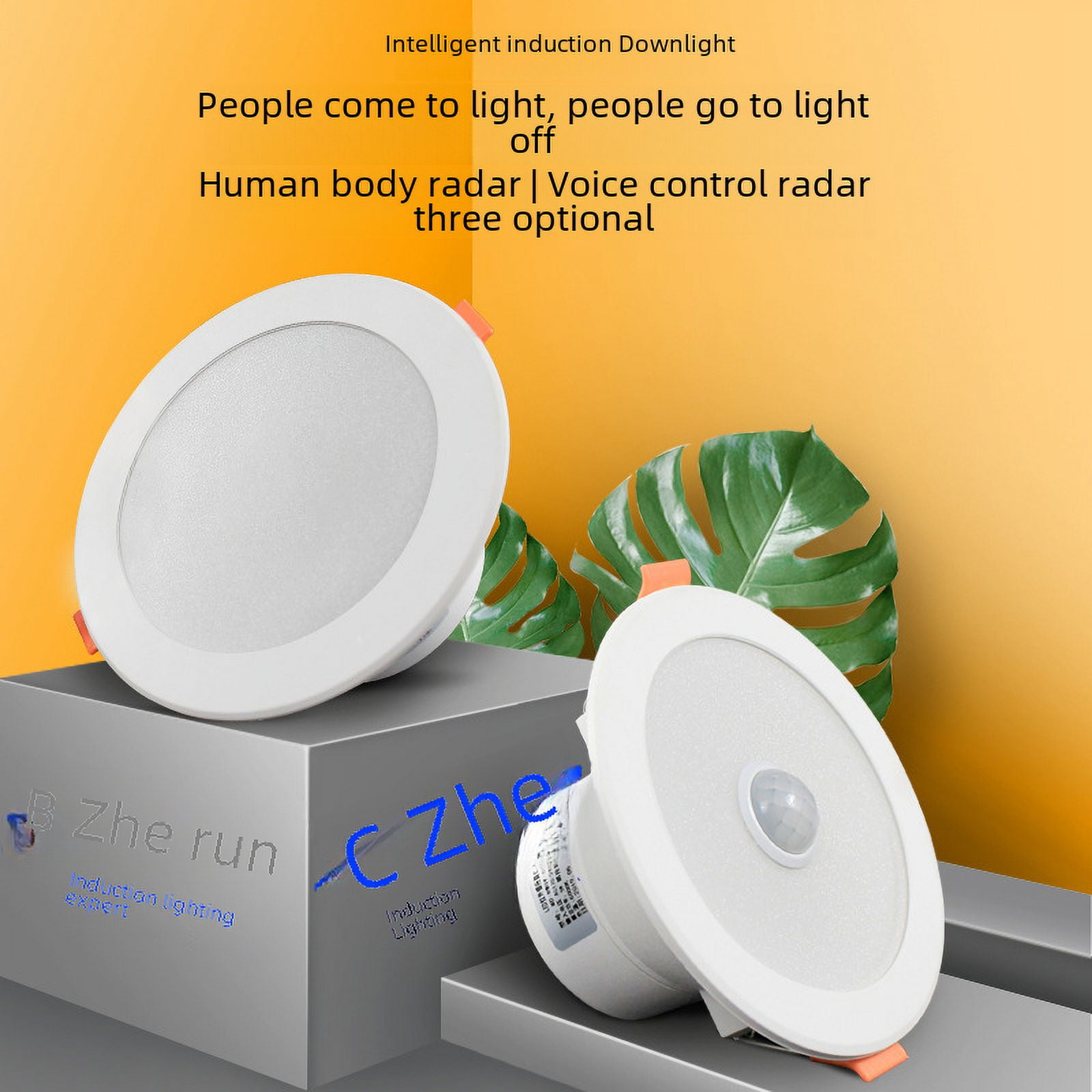 Led human body induction downlight sound and light control embedded ...