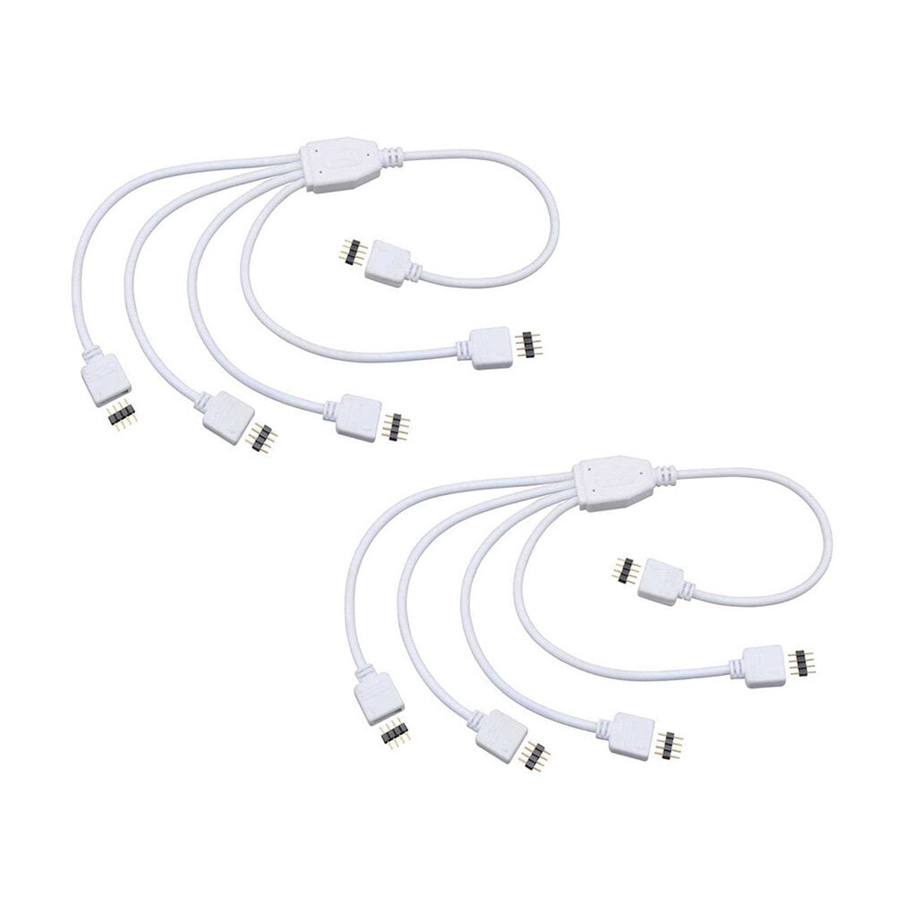 Homoyoyo Led p Connectors Splitter Connectors White Metal 2PCS Set ...