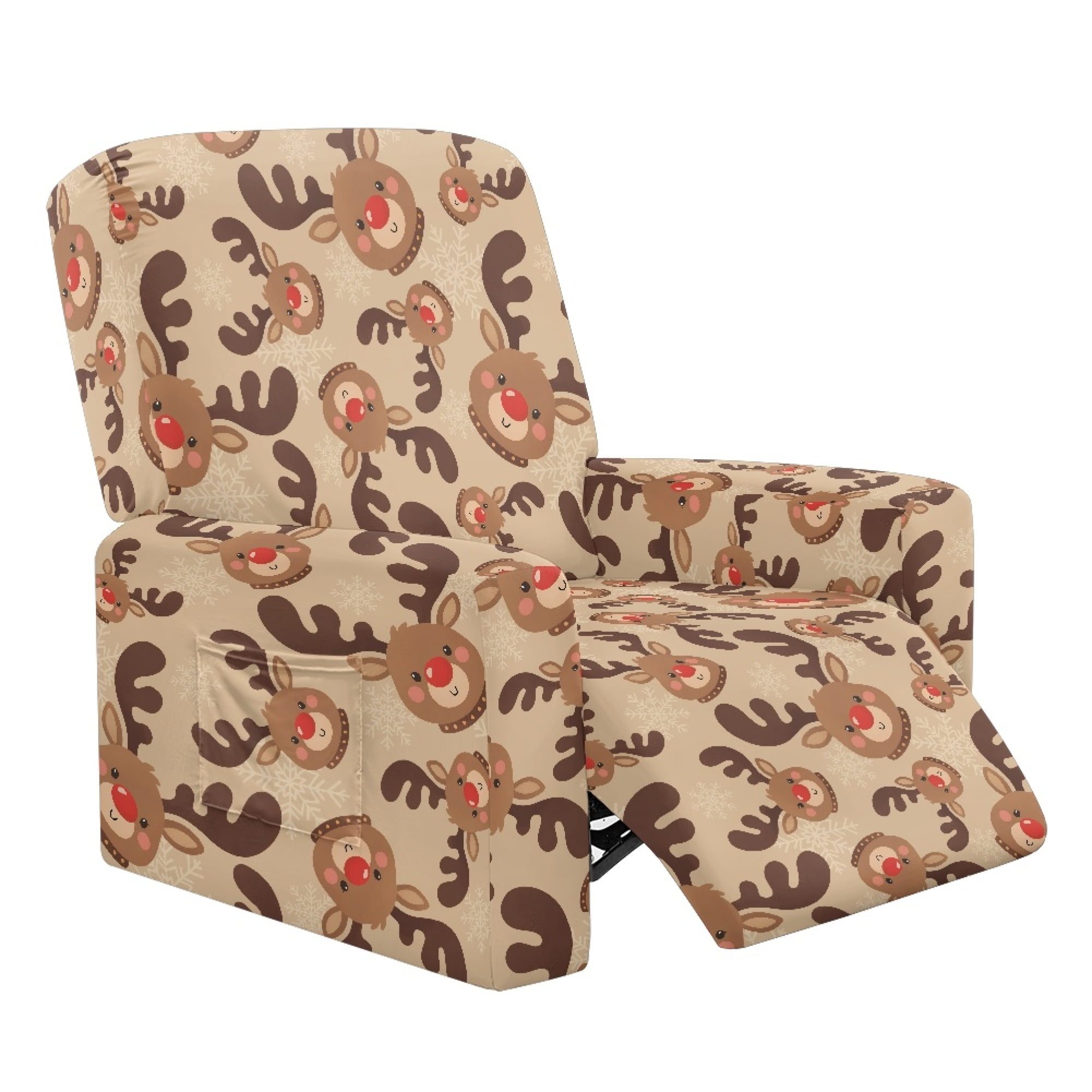 LedBack Reindeer Print Recliner Slipcovers Cute Stretch Lazy Boy ...