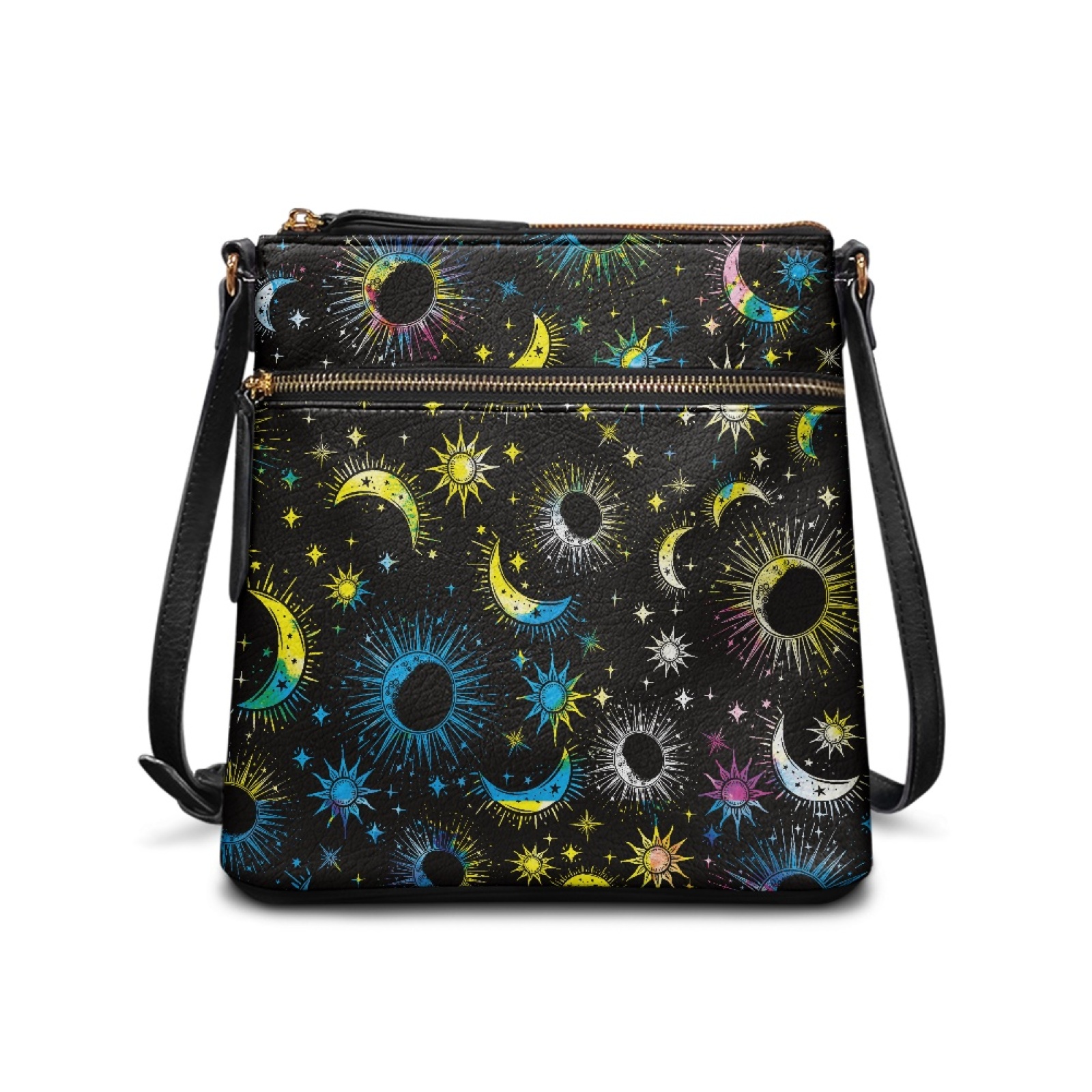 LedBack Sun Moon Crossbody Bags for Women Satchel Purse Hobo Bag with ...