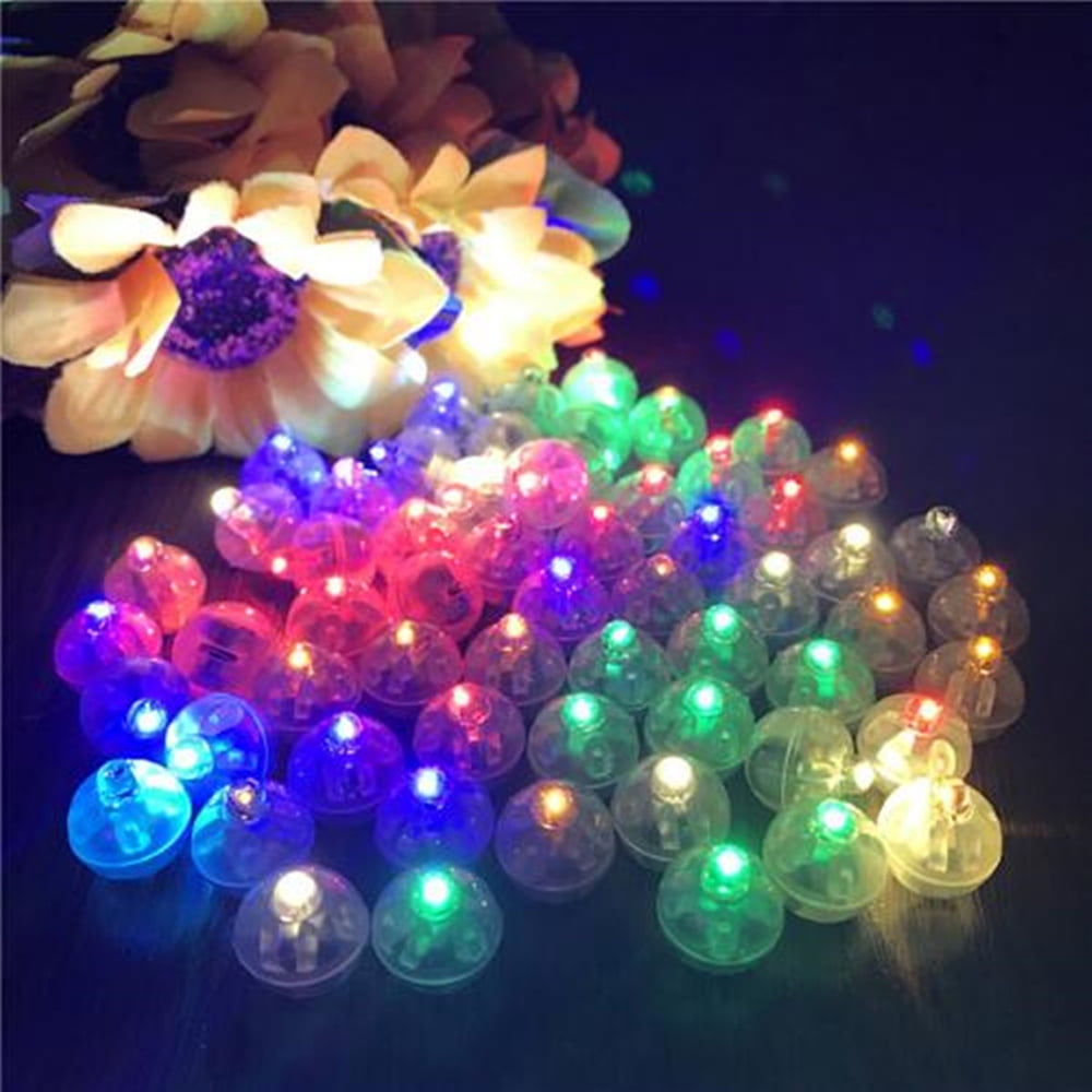 Ledander 100pcs Mini Round LED Light Balls Waterproof Small Standing ...