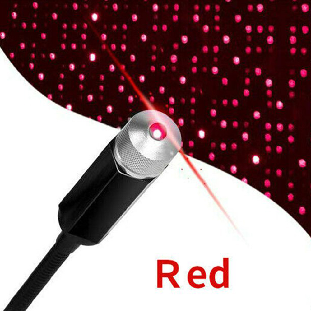 Ledander 6PCS/1PCS USB LED Rotating Star Night Light Lamp,Car Interior ...