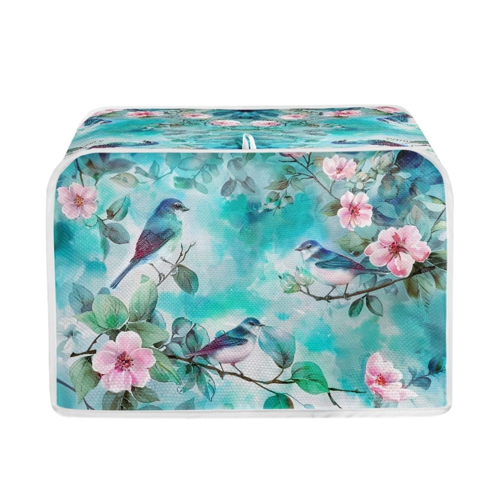 Ledback 2 Slice Toaster Cover, Bird Peach Blossom Print Toaster Oven ...