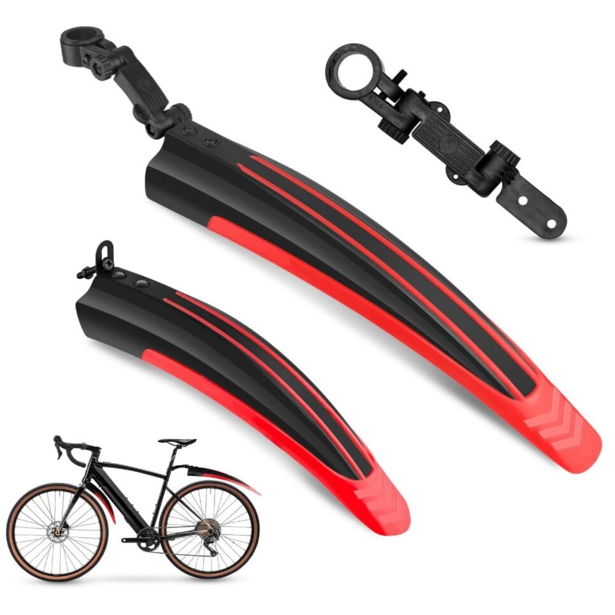 Ledeak Bike Mudguard Set, Portable Adjustable Road Mountain Bike ...