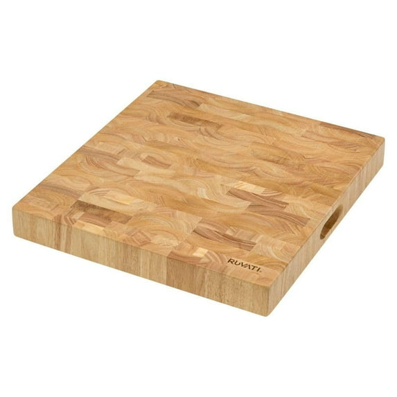 LedgeFit 17 in. x 16 in. x 2 in. Rectangular Thick End Grain French Oak ...