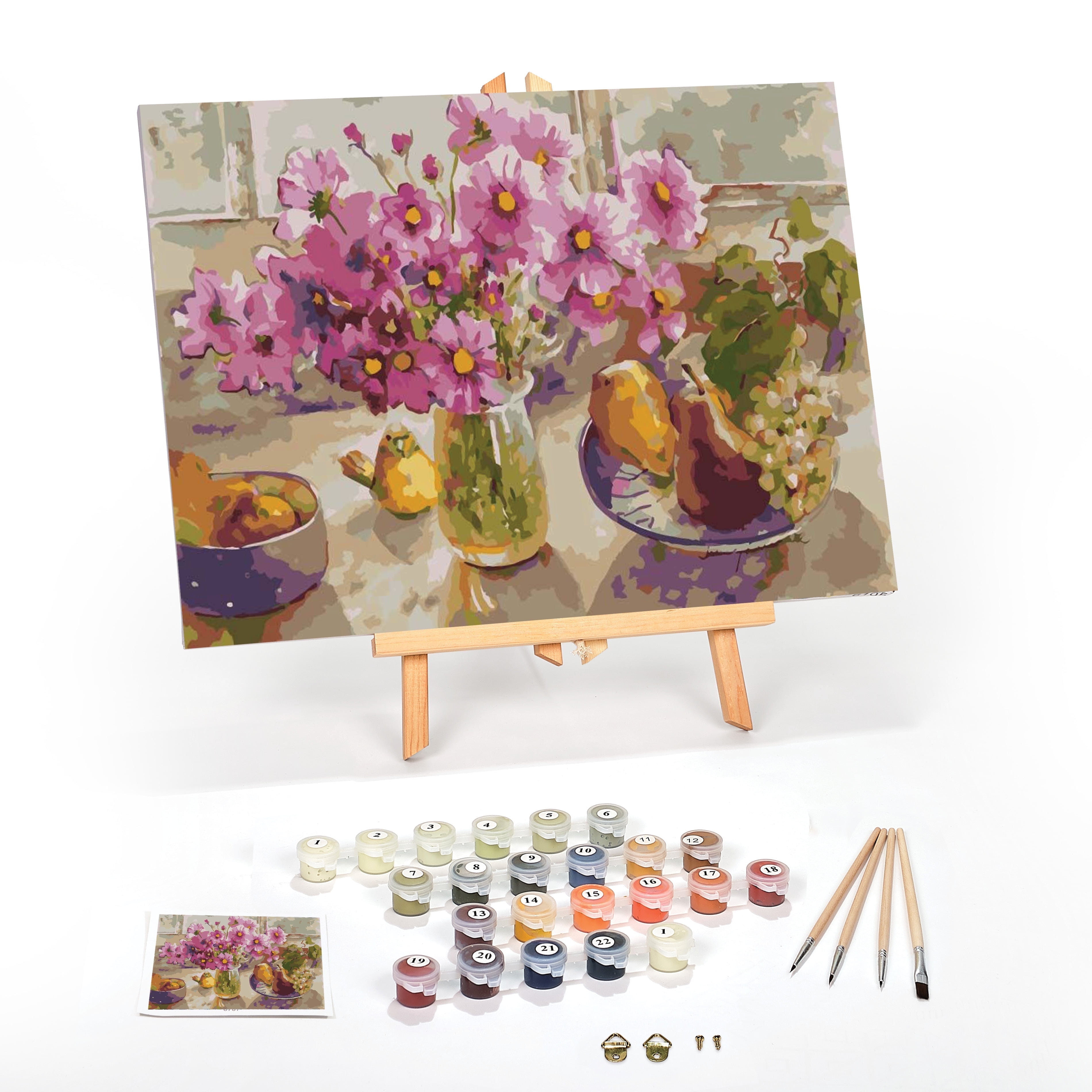 Ledgebay Paint By Numbers Kit For Adults (Cosmos From The Garden ...
