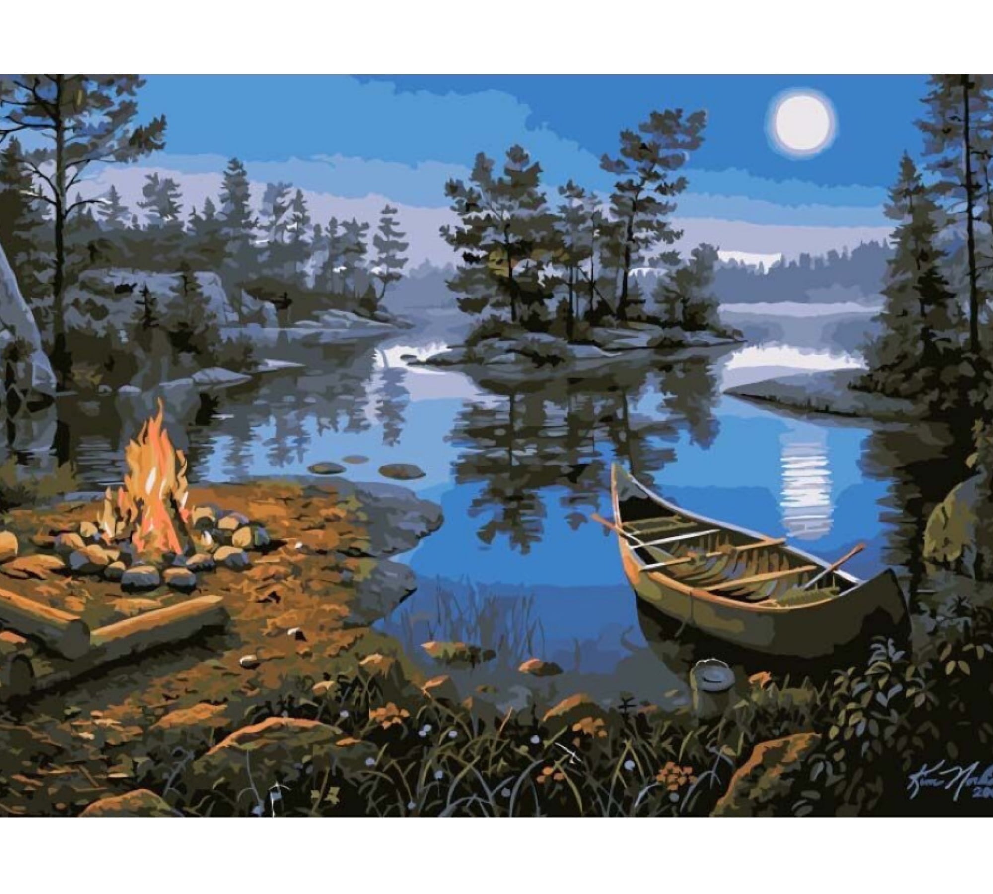 "Ledgebay Paint by Numbers for Adults: DIY Acrylic Painting Kit with ...
