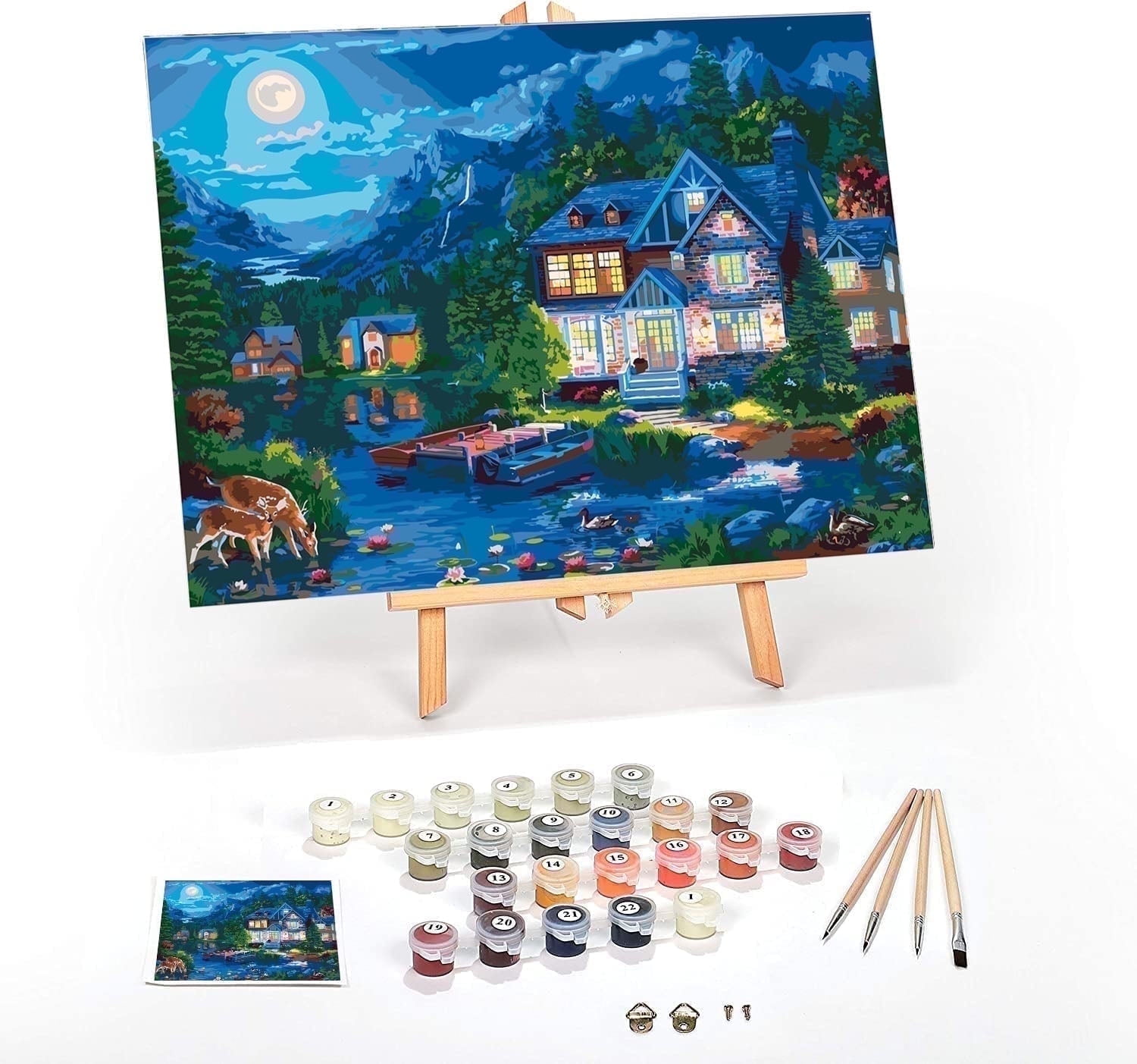 Ledgebay Paint by Number for Adults Crafts for Adults(House Near the ...