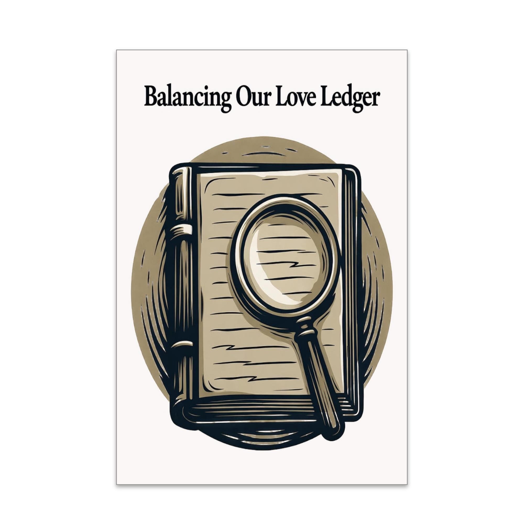 Ledger Design Wall Art - Office Decor - 13x19 Poster Print ...