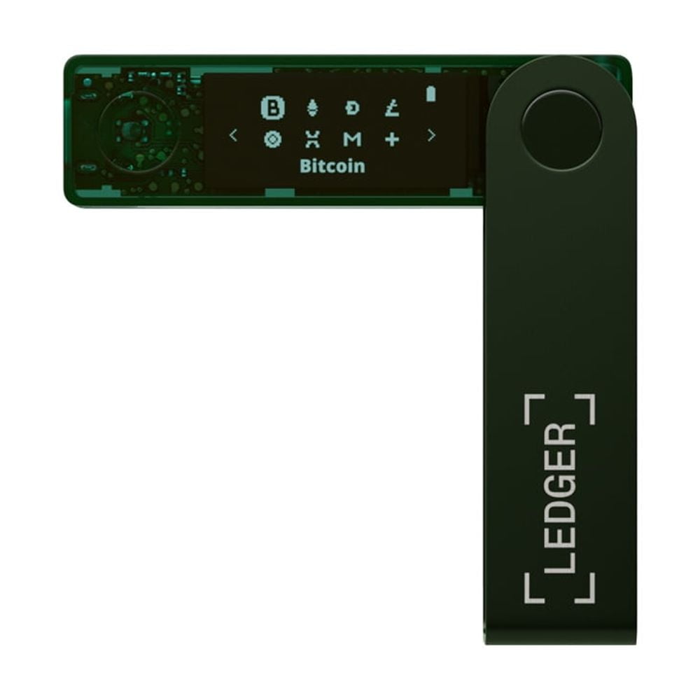 Ledger Nano X Hardware Wallet Bluetooth Emerald Green - Walmart.com