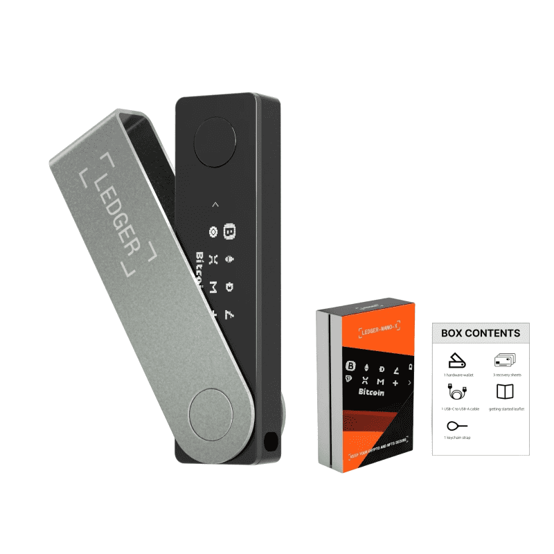 Ledger Nano X Hardware Wallet Bluetooth Onyx Black - Walmart.com
