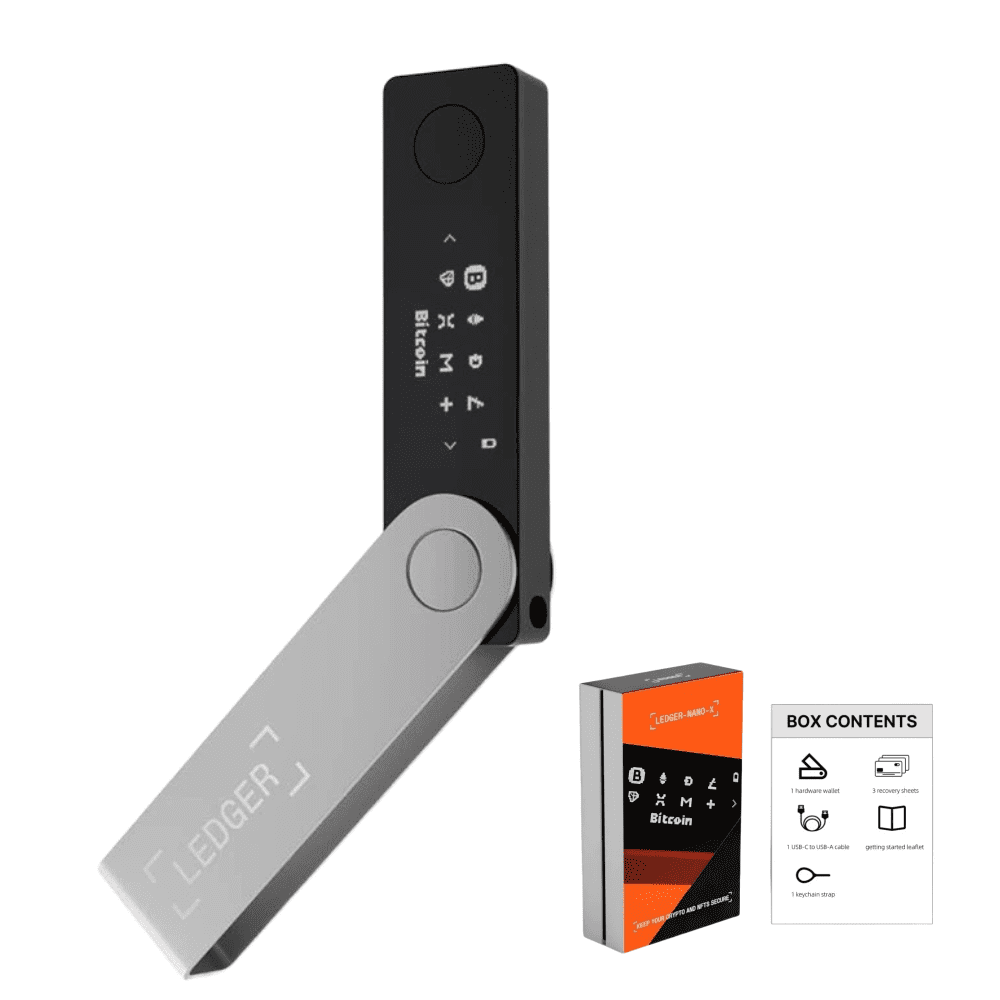 Ledger Nano X Hardware Wallet Bluetooth Onyx Black - Walmart.com
