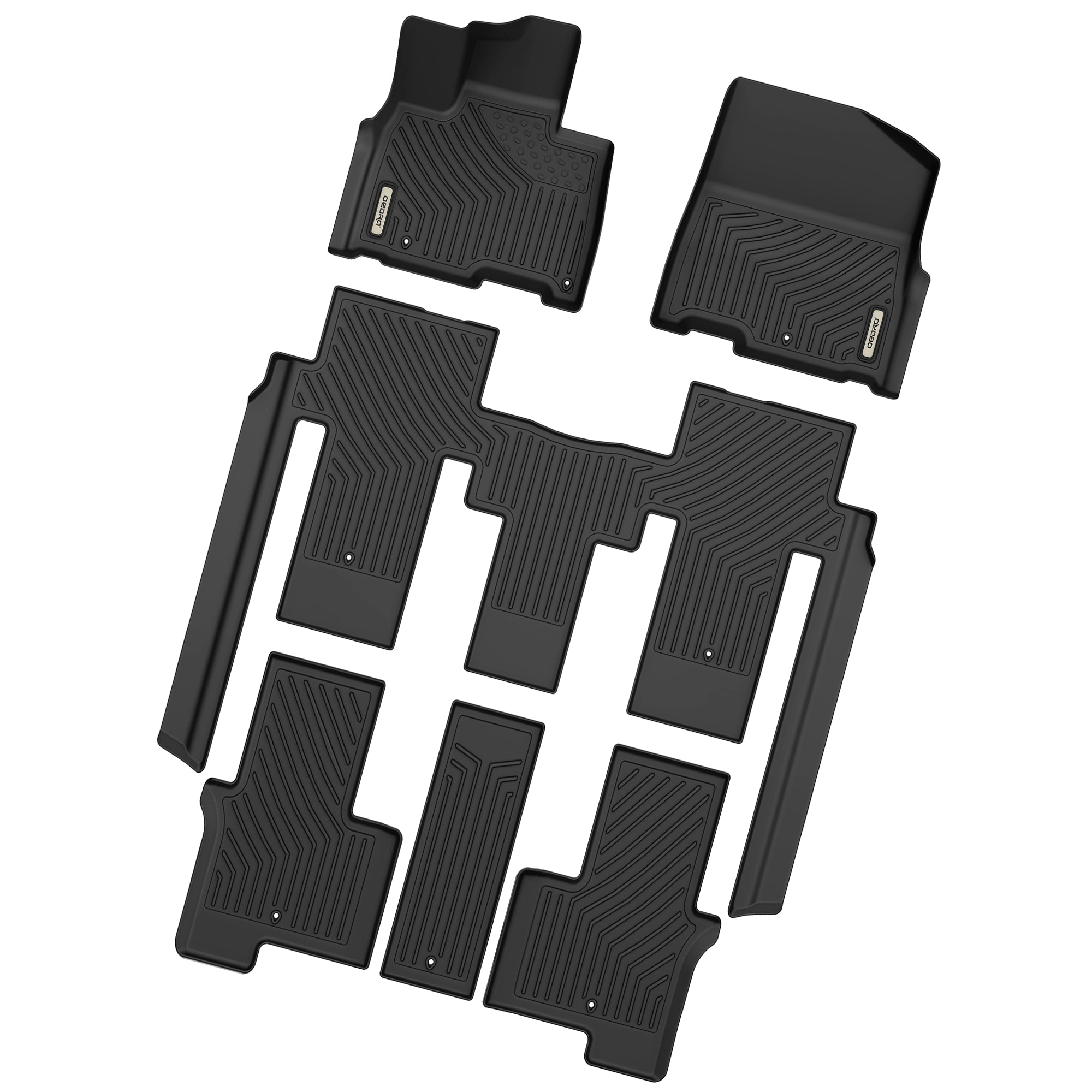 3D MAXpider KAGU Floor Mat (BLACK) compatible with KIA CARNIVAL/SEDONA ...