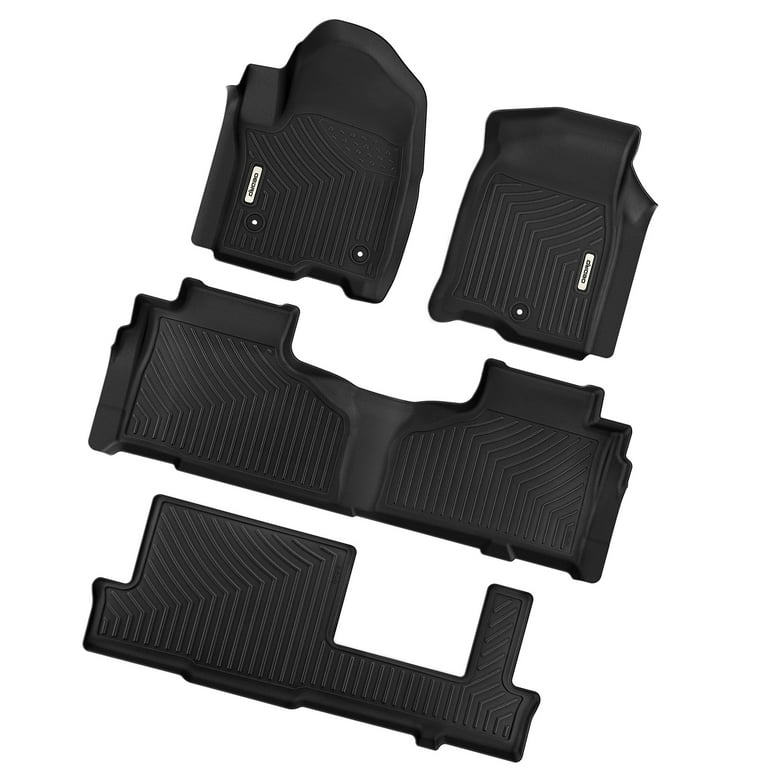 Ledkingdomus Floor Mats for 2021 2023 Chevrolet Tahoe Cadillac Escalade GMC Yukon Yukon Denali 1st 2nd Row