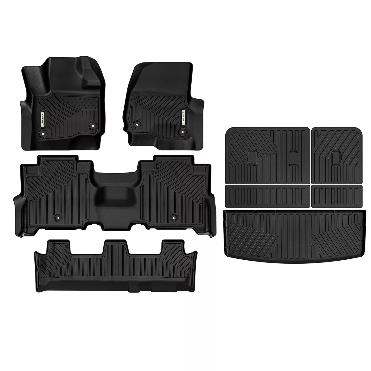 RVNI Floor Mats for 2018-2024 Ford Expedition/Expedition Max Bench 8 ...