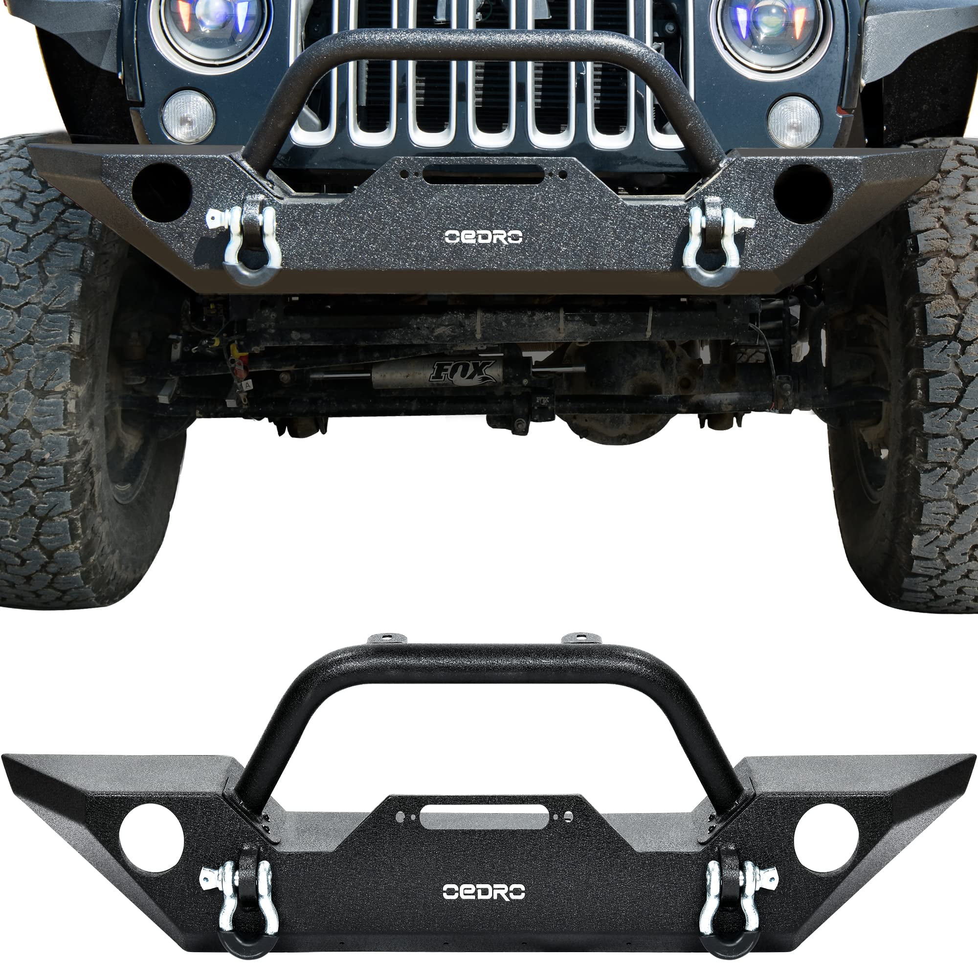 Ledkingdomus Front Bumper for 2007-2018 Jeep Wrangler JK & Unlimited ...