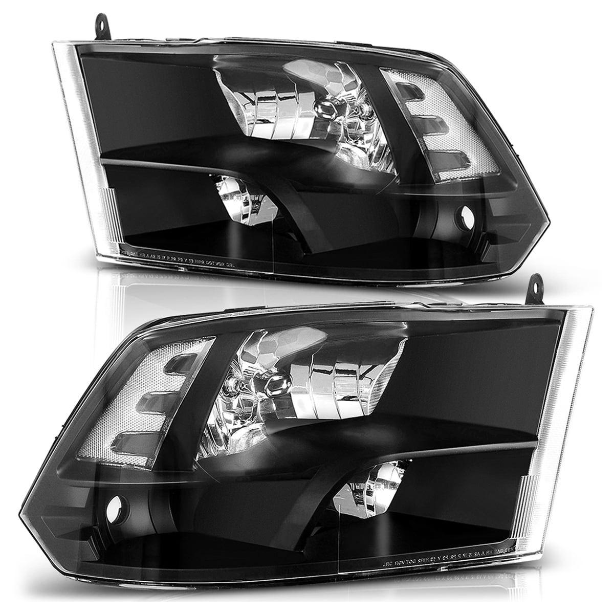 Ledkingdomus Headlights For 18 Dodge Ram Signal Replacement - Walmart.com