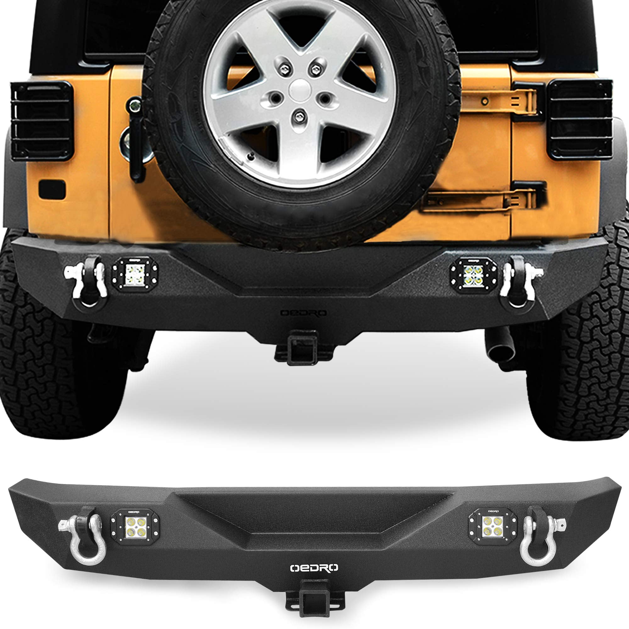 Ledkingdomus Rear Bumper fits for 2007-2018 Jeep Wrangler JK with LED ...