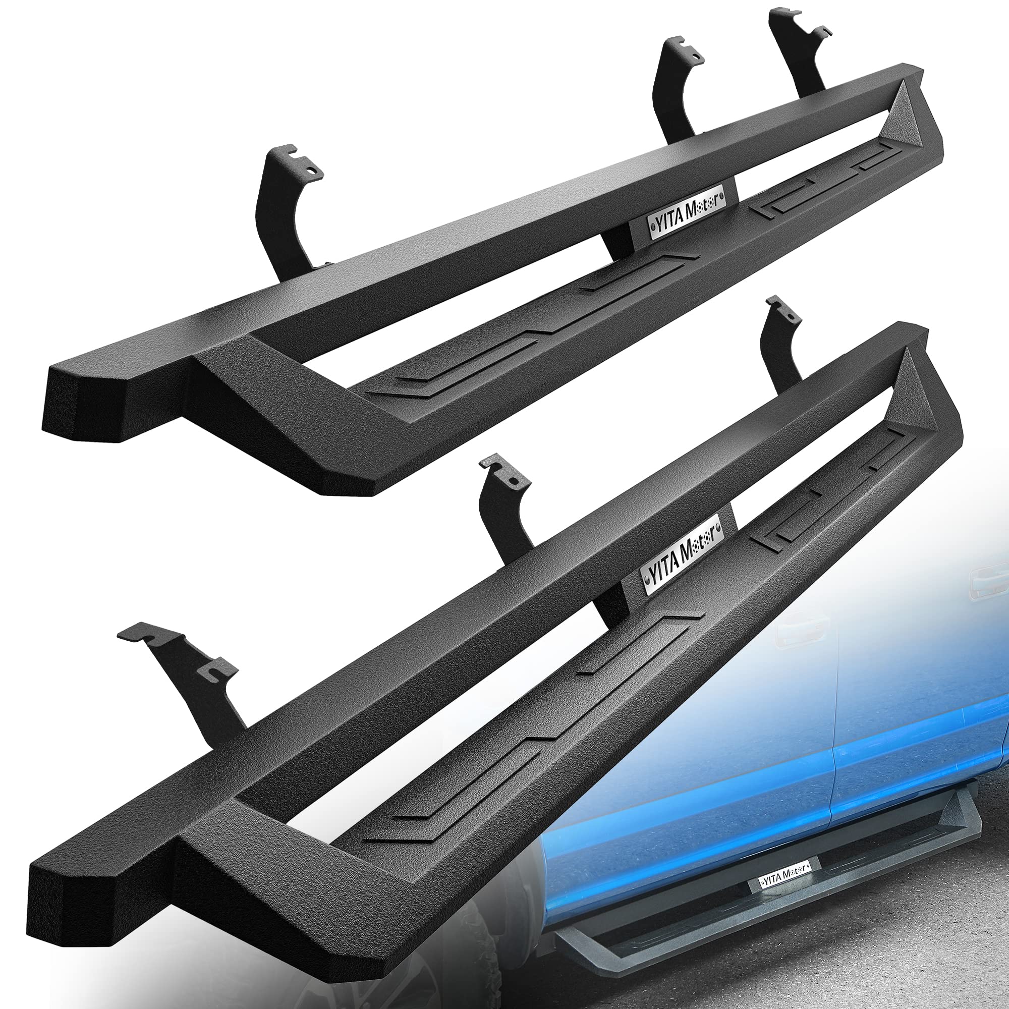 AA Products Fit 07-17 Toyota Tundra Double Cab 5'' Side Steps Rail ...