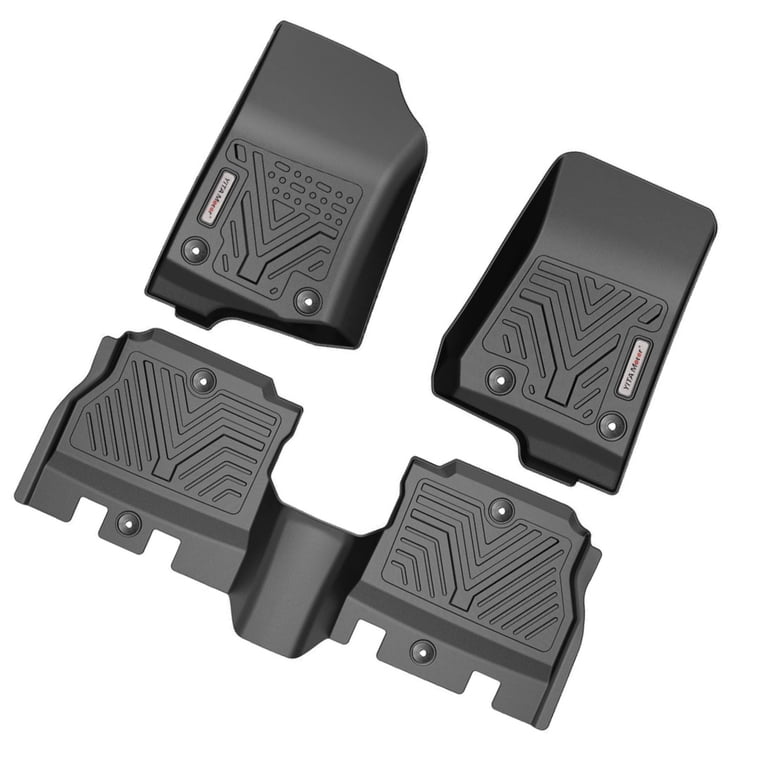 Aftermarket Jeep Floor Mats Black Molded Vinyl Flooring For 2011-2018 ...