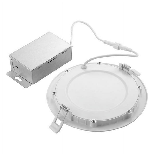 Ledsion 6 in. 12W 100-120V, 30K-40K-50K White Housing CCT Changeable Downlight & Slim LED Panel ...