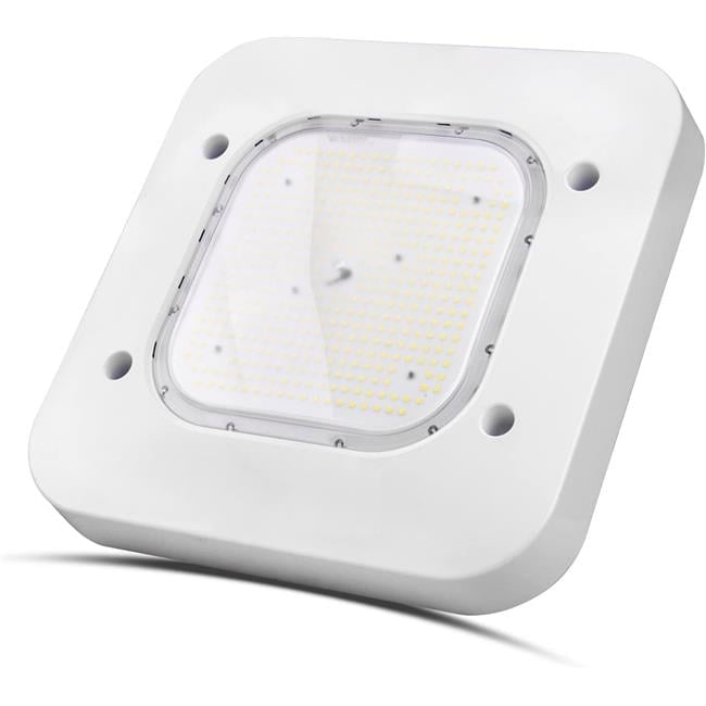 Ledsion UCP-150W-120V-57K-V2 15 x 15 in. 150W 19500 Lumens 100-277V 5700K Canopy Light, White ...