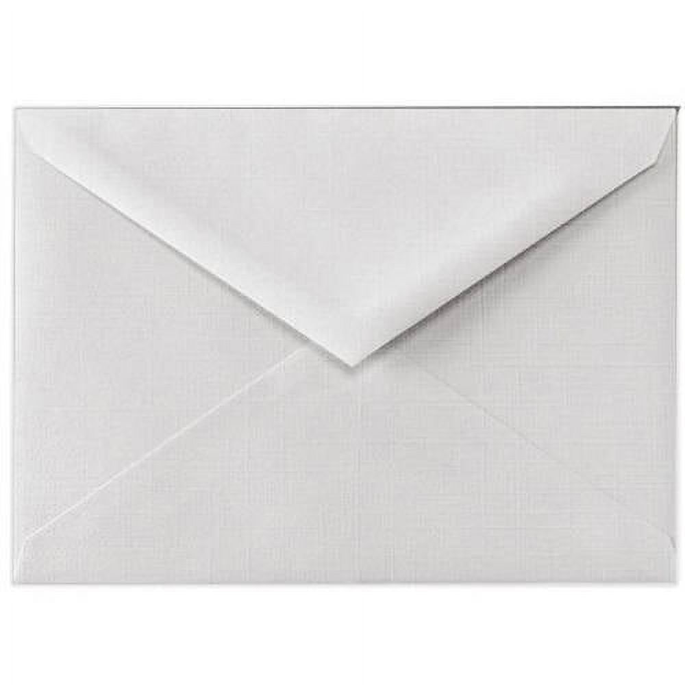 Lee BAR Envelopes (5 1/4 x 7 1/4) - White Linen (50 Qty.) - Walmart.com