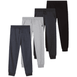 Lee Boys' Sweatpants - 4 Pack Basic Cozy Active Fleece Jogger Pants ...