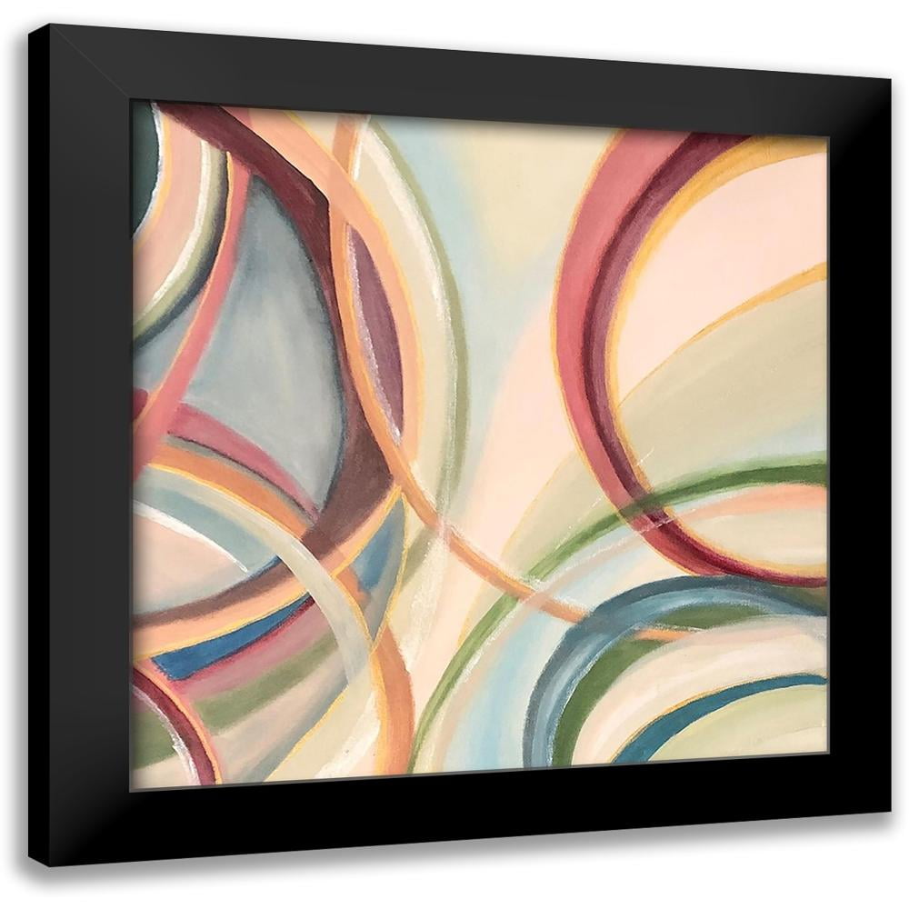 Lee C 20x20 Black Modern Framed Museum Art Print Titled - Overlapping ...