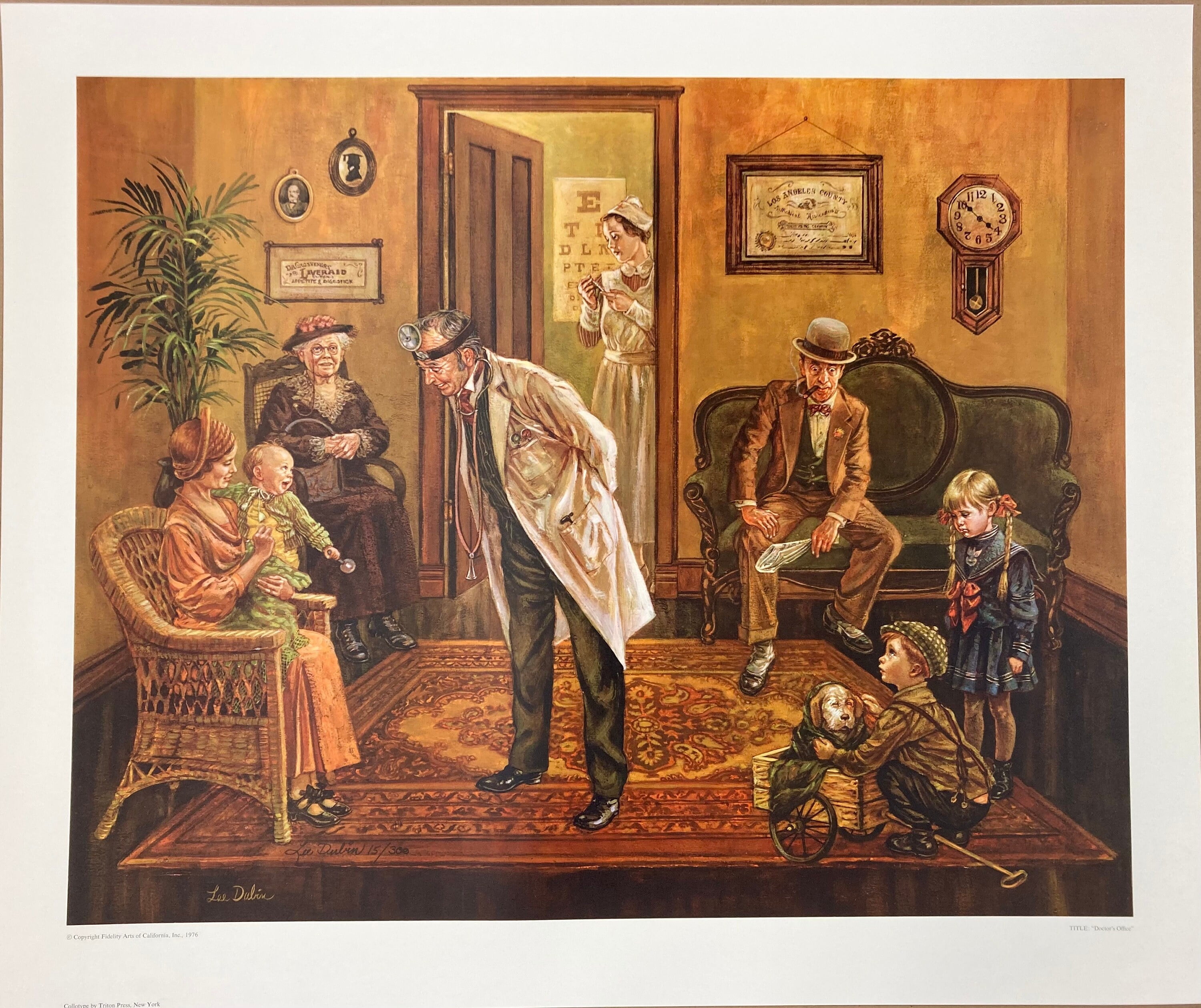 Lee Dubin "Doctor's Office" Signed Limited Edition Lithograph Generic ...
