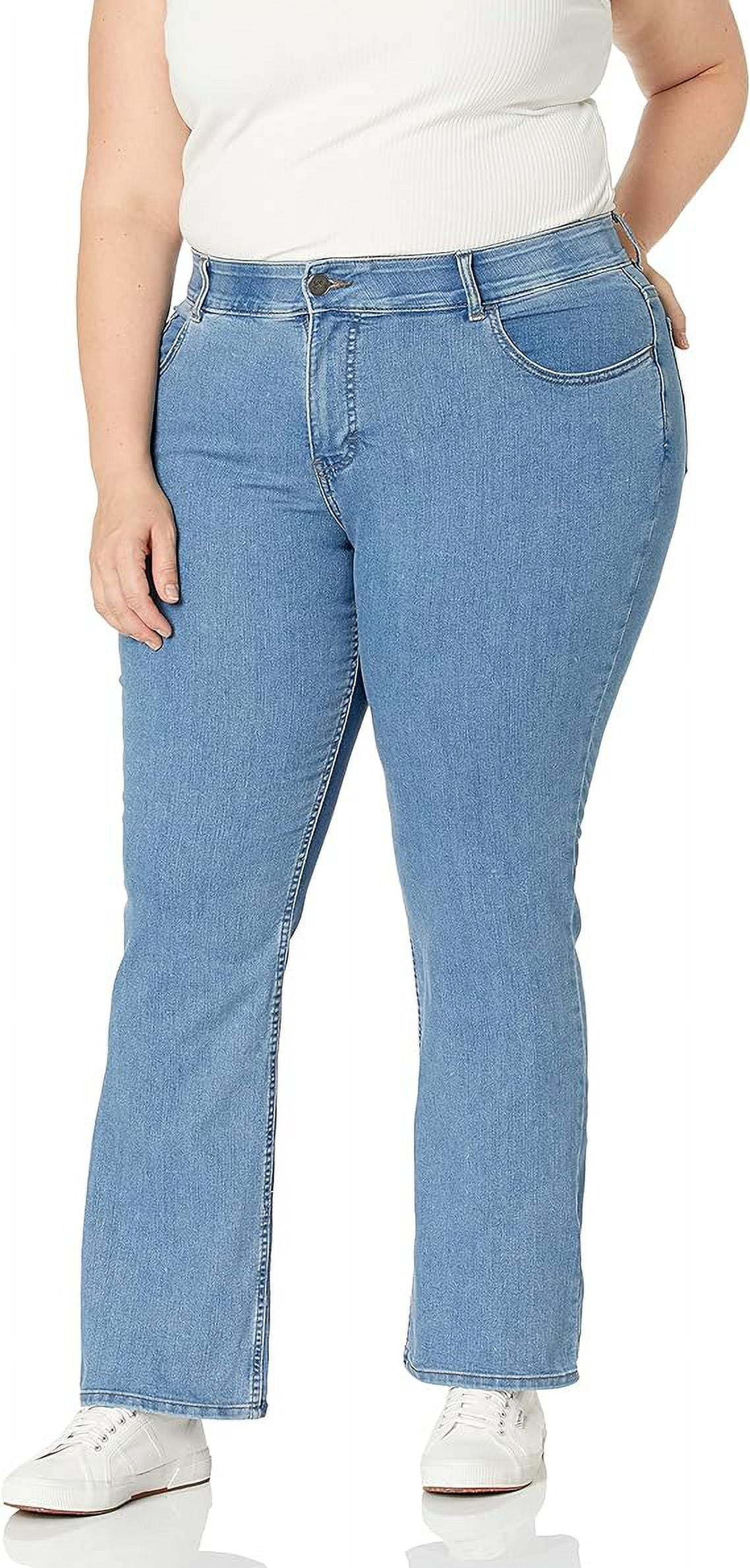 Lee Elastic Waistband Embroidered Back Pockets Cotton Jeans, (Women's ...