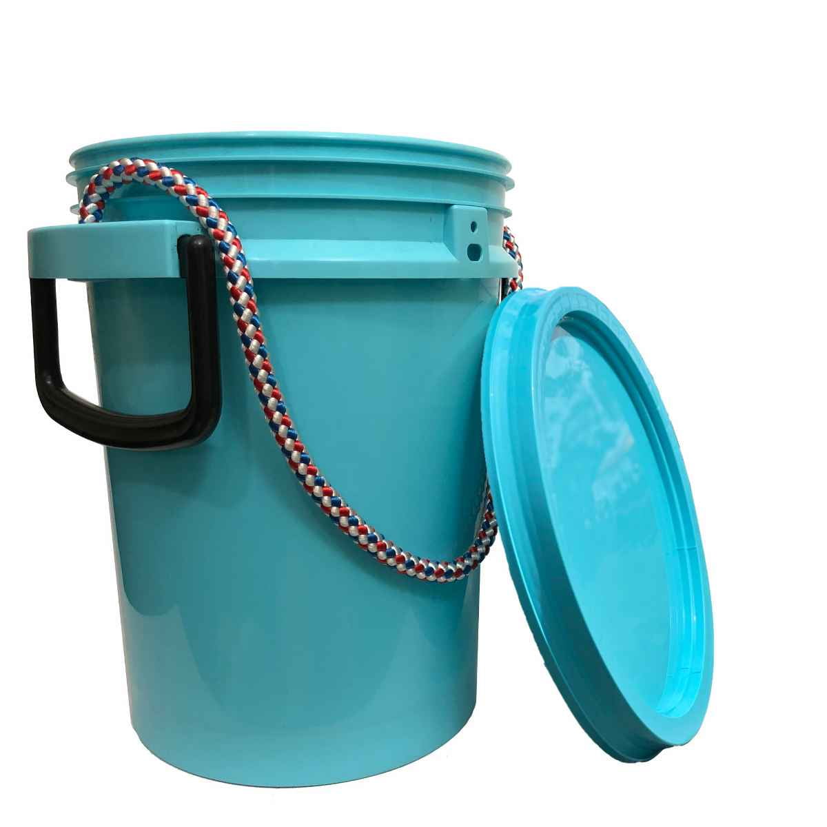 Lee Fisher 5 Gallon Handy Blue Bucket with Rope Handles - Walmart.com