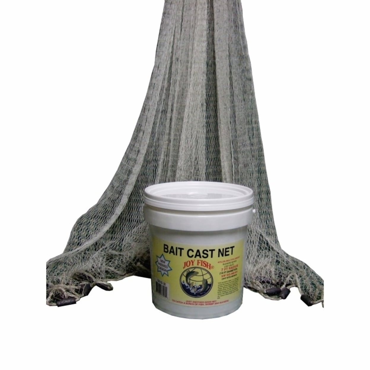 Lee Fisher Nylon Cast Net 4 Feet 3/8 Inch CBT-SN4 - Walmart.com