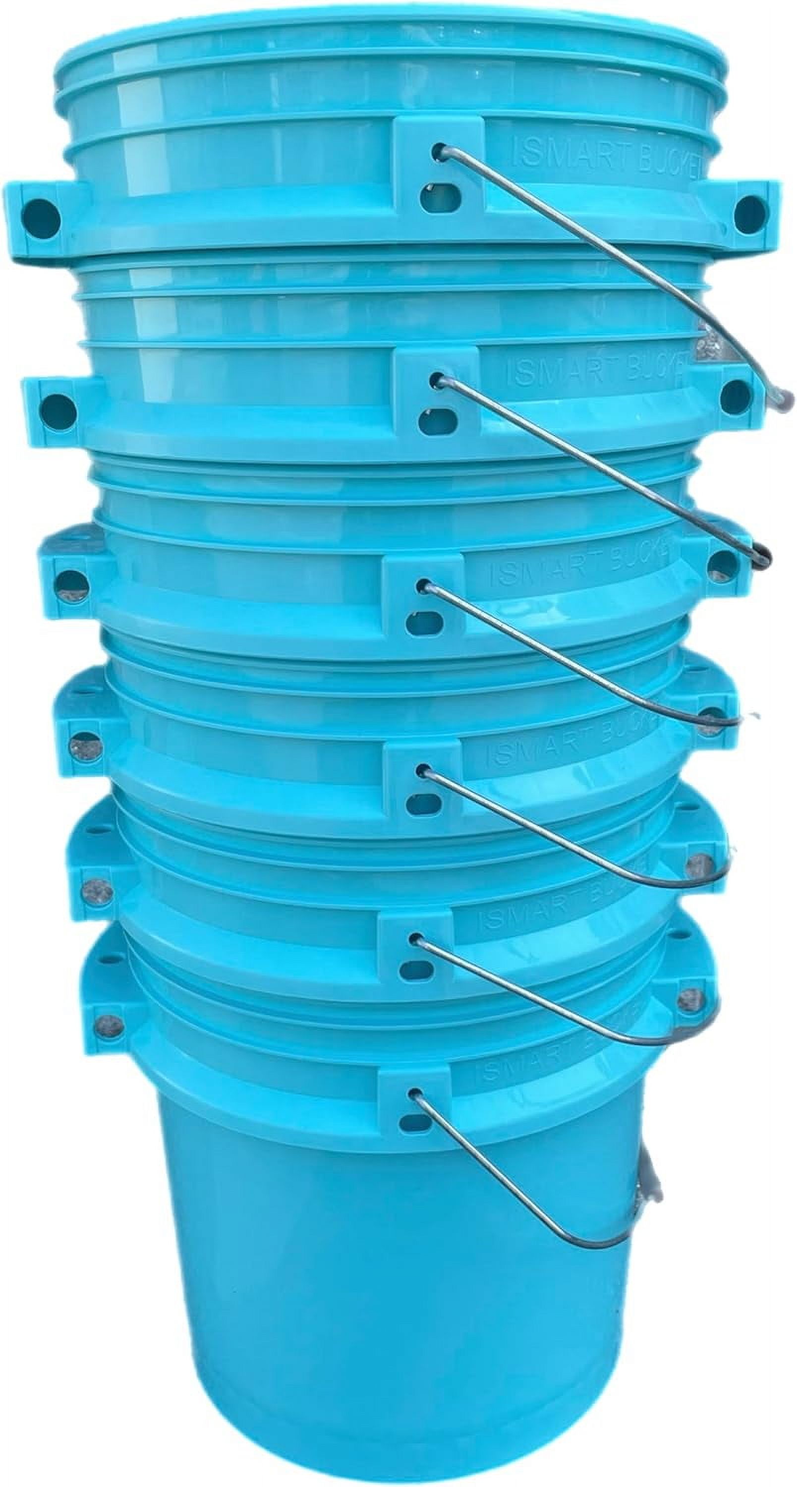 Lee Fisher Sports 3.5 Gallon Aqua Ismart Bucket 6 Pack Without Lids ...