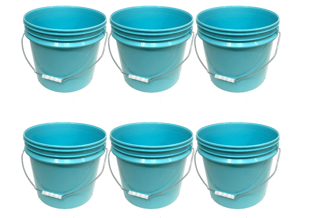 Lee Fisher Sports Bucket - Metal Handle without Lid, Blue - Walmart.com