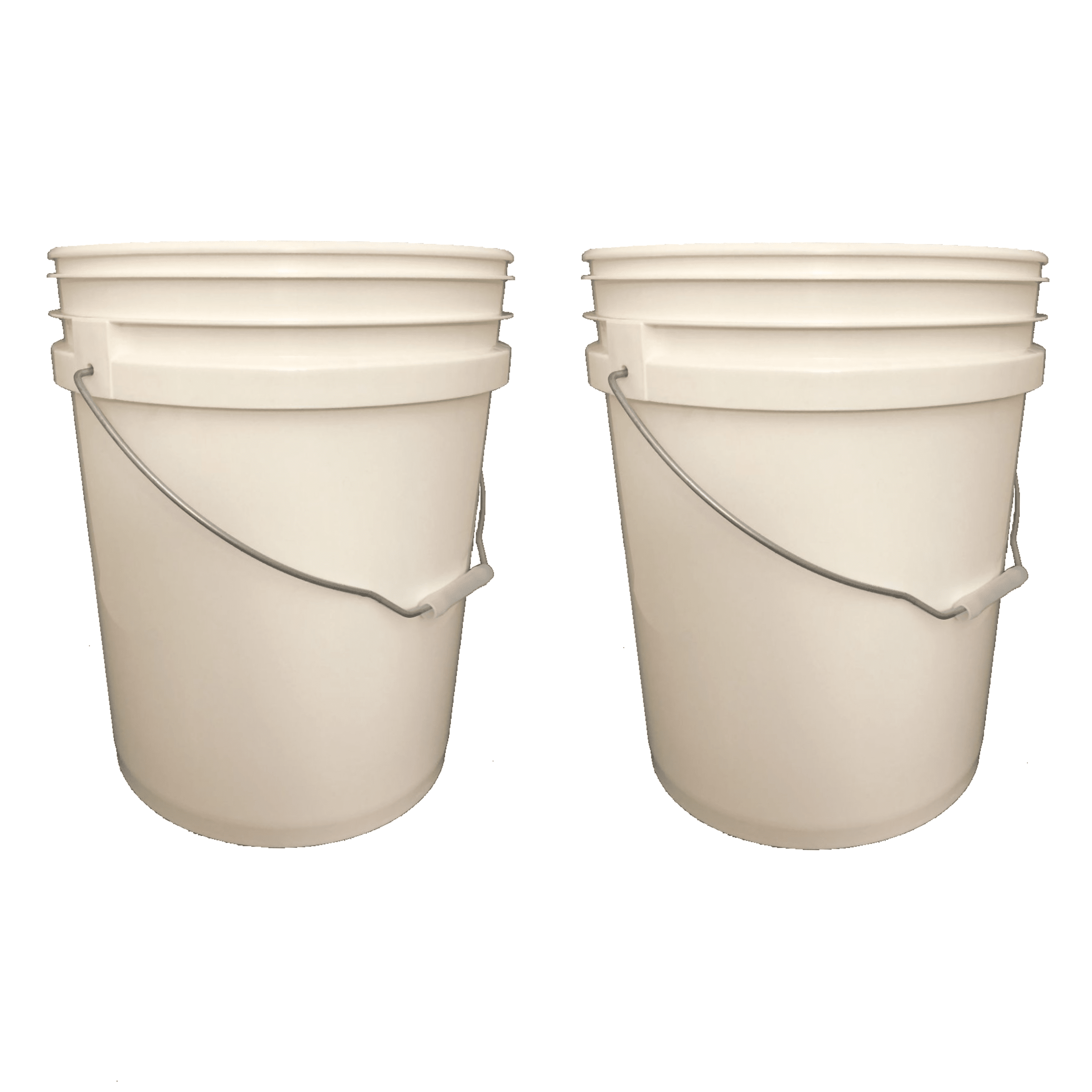 Lee Fisher Sports Bucket - Metal Handle without Lid, White - Walmart.com