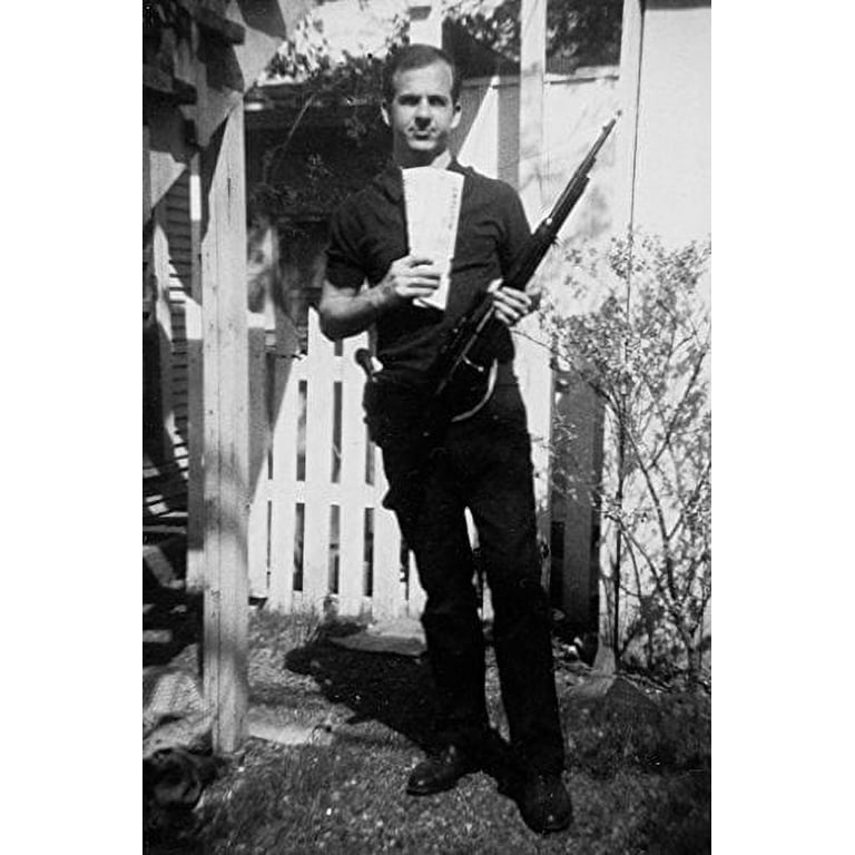Lee Harvey Oswald Holding Rifle Backyard Photo Of Lee Harvey Oswald Is