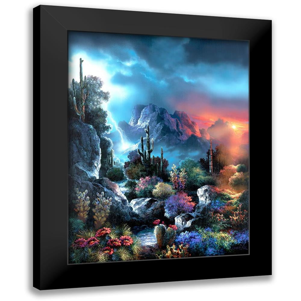 Lee, James 19x24 Black Modern Framed Museum Art Print Titled - Desert ...