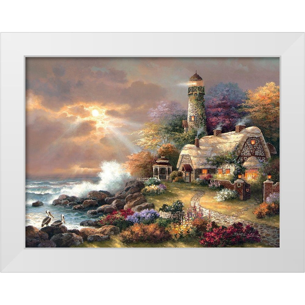 Lee, James 24x19 White Modern Wood Framed Museum Art Print Titled ...