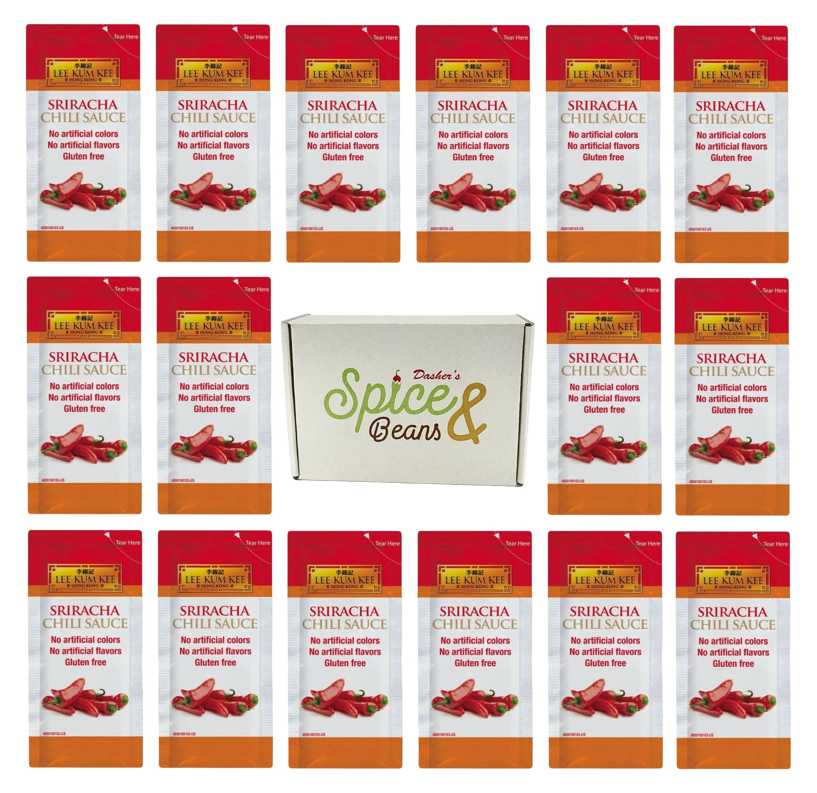 Lee Kum Kee Sriracha Chili Sauce Packets, 8 mL, 40 Pack - Walmart.com