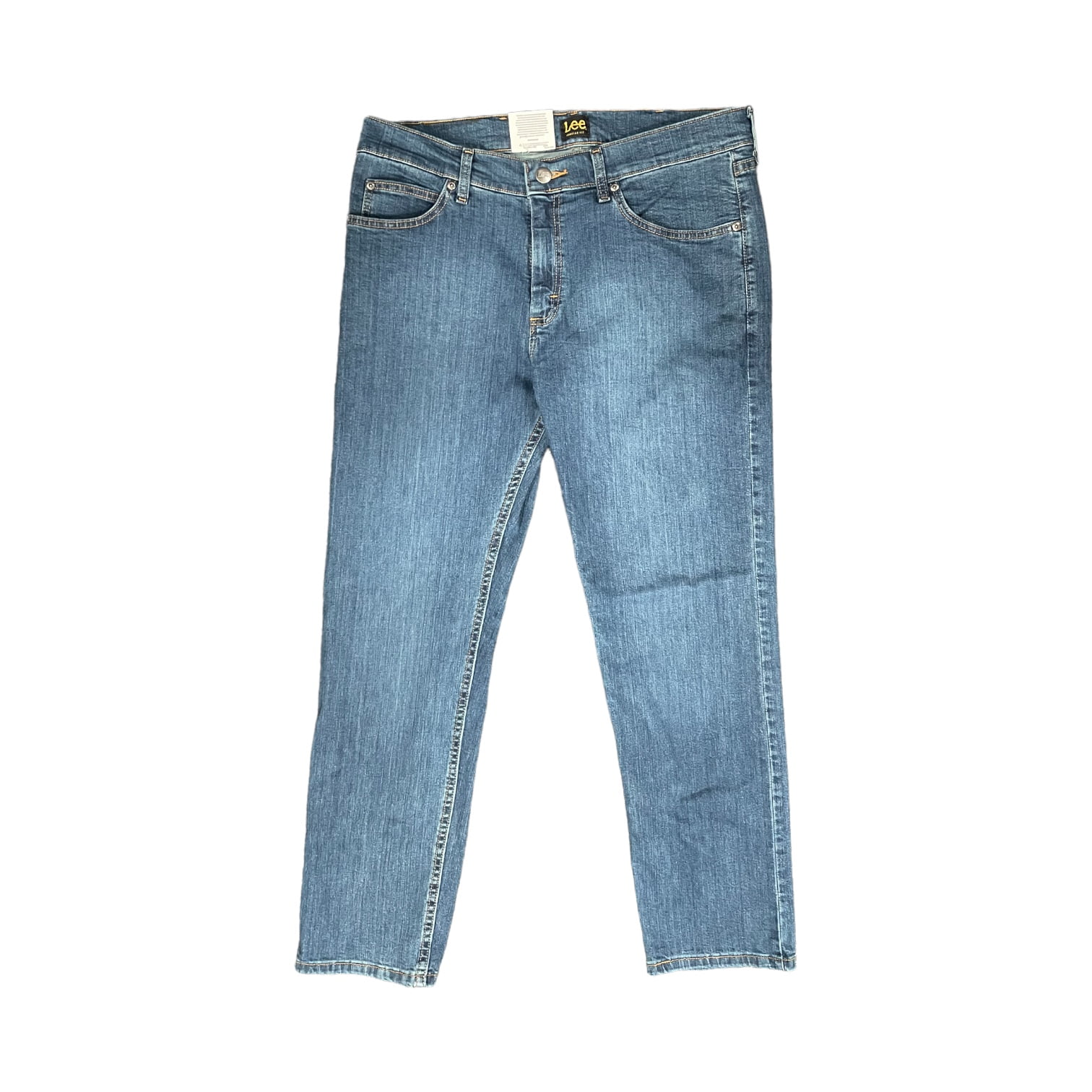 Lee Men's 5 Pocket Regular Straight Leg Denim Comfort Stretch Jean ...