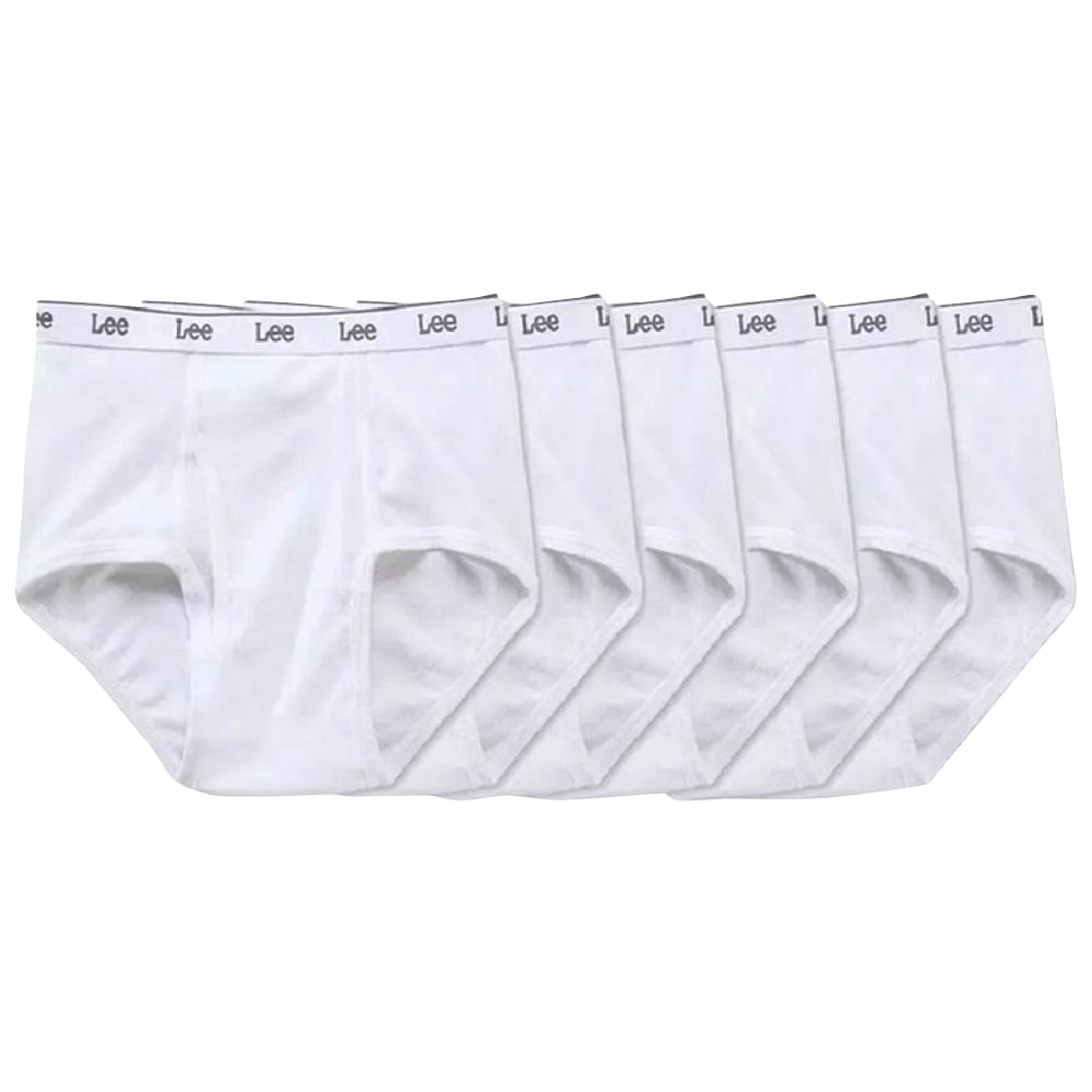 6-Pack Lee Men's Classic Cotton Briefs, Tag-Free for Everyday Comfort ...