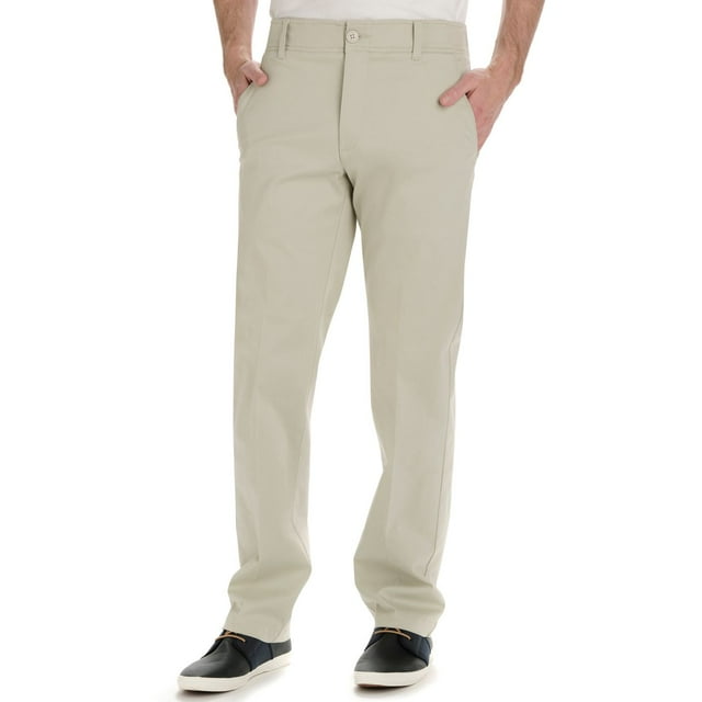 Lee Men’s Extreme Comfort Flat Front Pant - Walmart.com