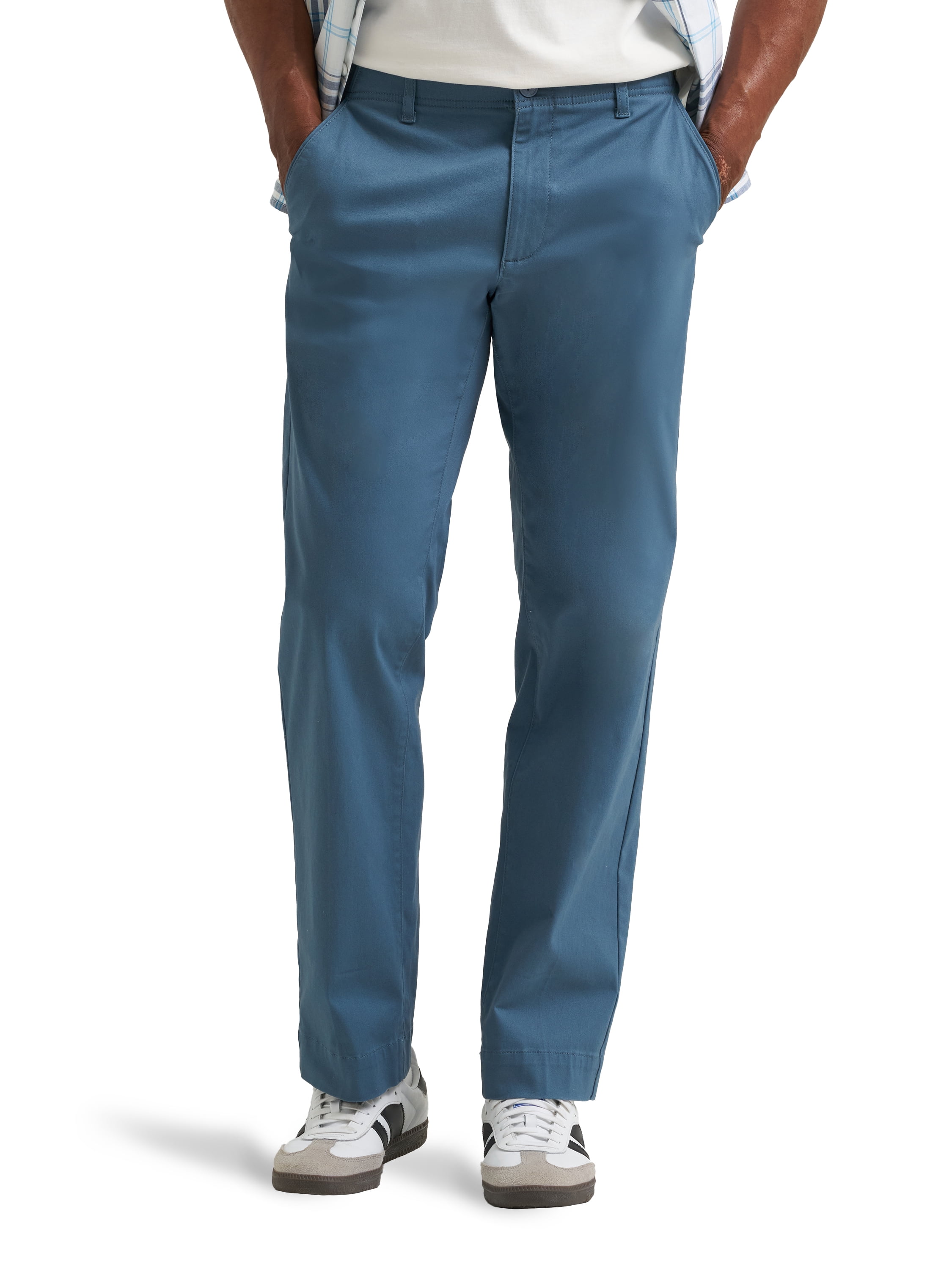 Lee Men’s Extreme Comfort Flat Front Pant - Walmart.com